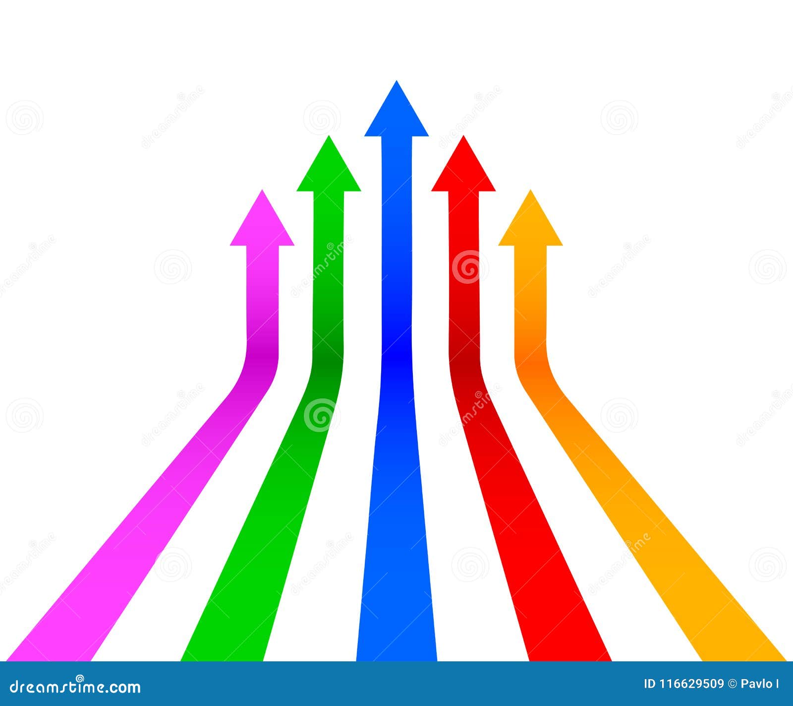 Five arrow up - vector stock vector. Illustration of arrow - 116629509