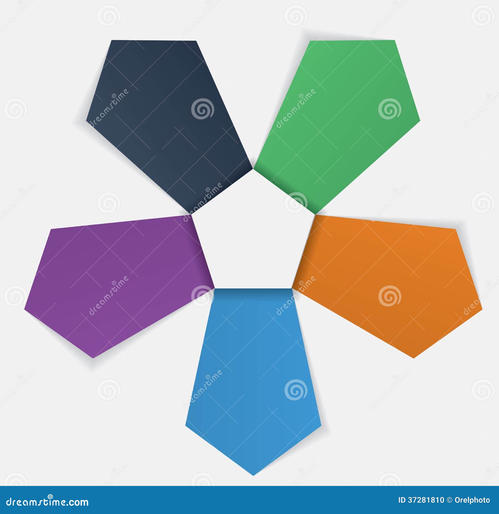 Five arrows on white stock vector. Illustration of arrows - 37281810