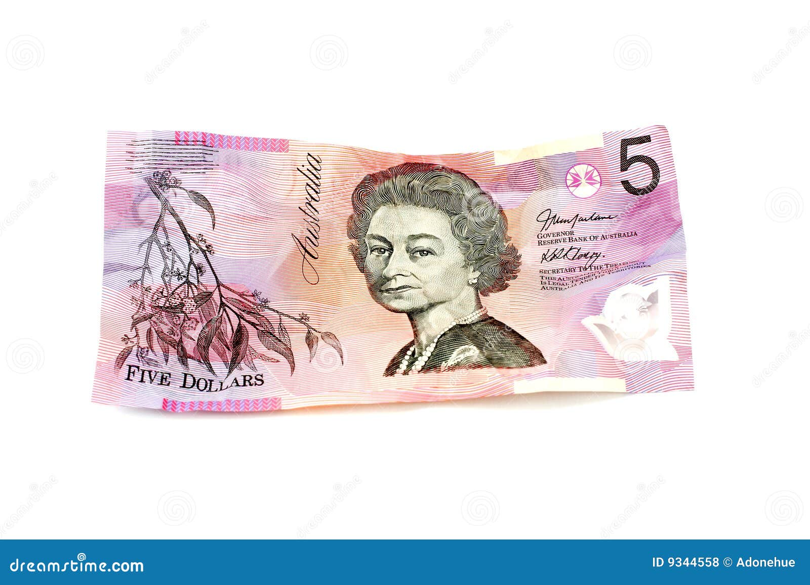 Five Australian Dollars editorial stock photo. Image of note - 9344558