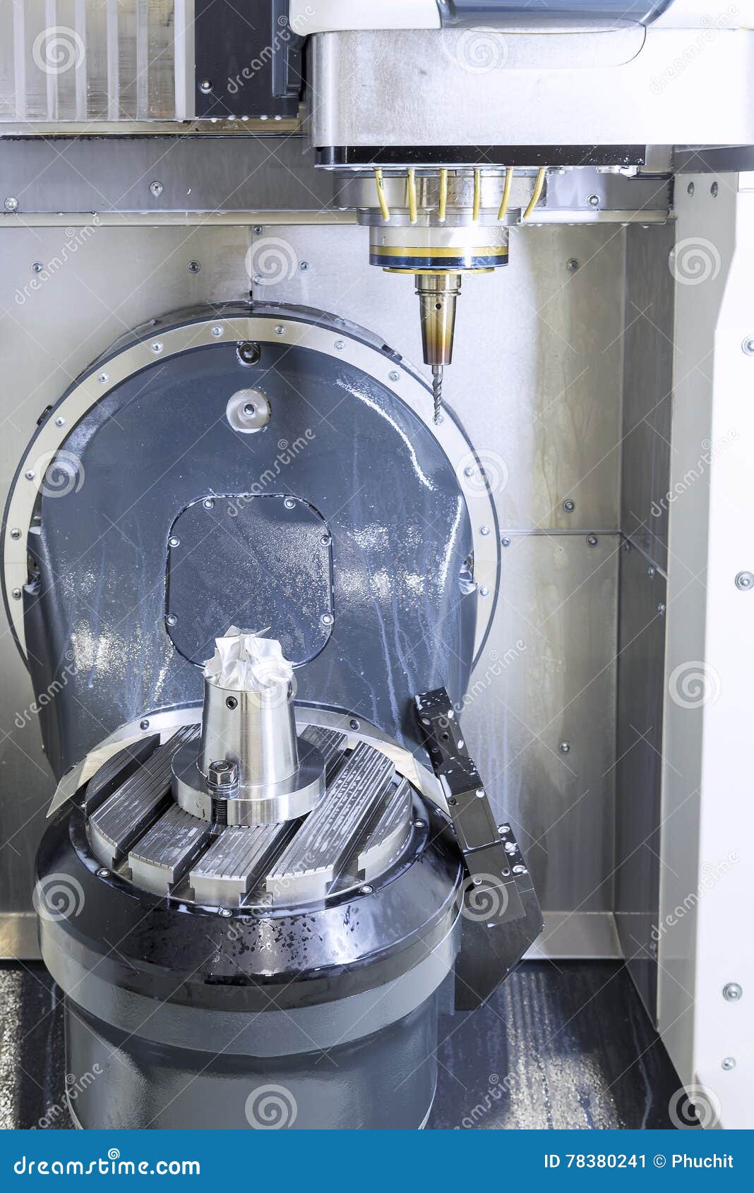 The five axis CNC machine, stock image. Image of axis - 78380241