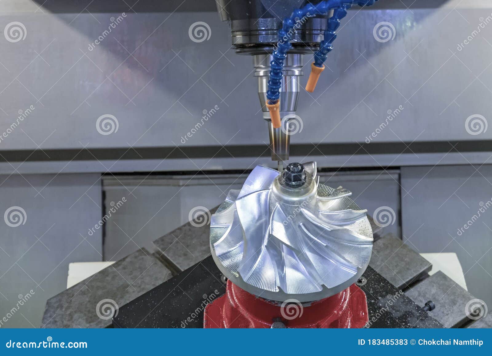 Five Axis CNC Machining Center Cutting Jet Engine Turbine Stock Image ... Five Axis CNC Machining Center Cutting Jet Engine Turbine Stock Image ...