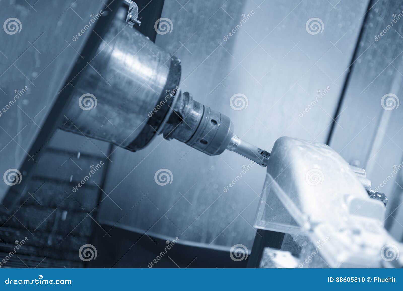 The Five-axis Computer Numerical Control CNC Machine Stock Photo ... The Five-axis Computer Numerical Control CNC Machine Stock Photo ...