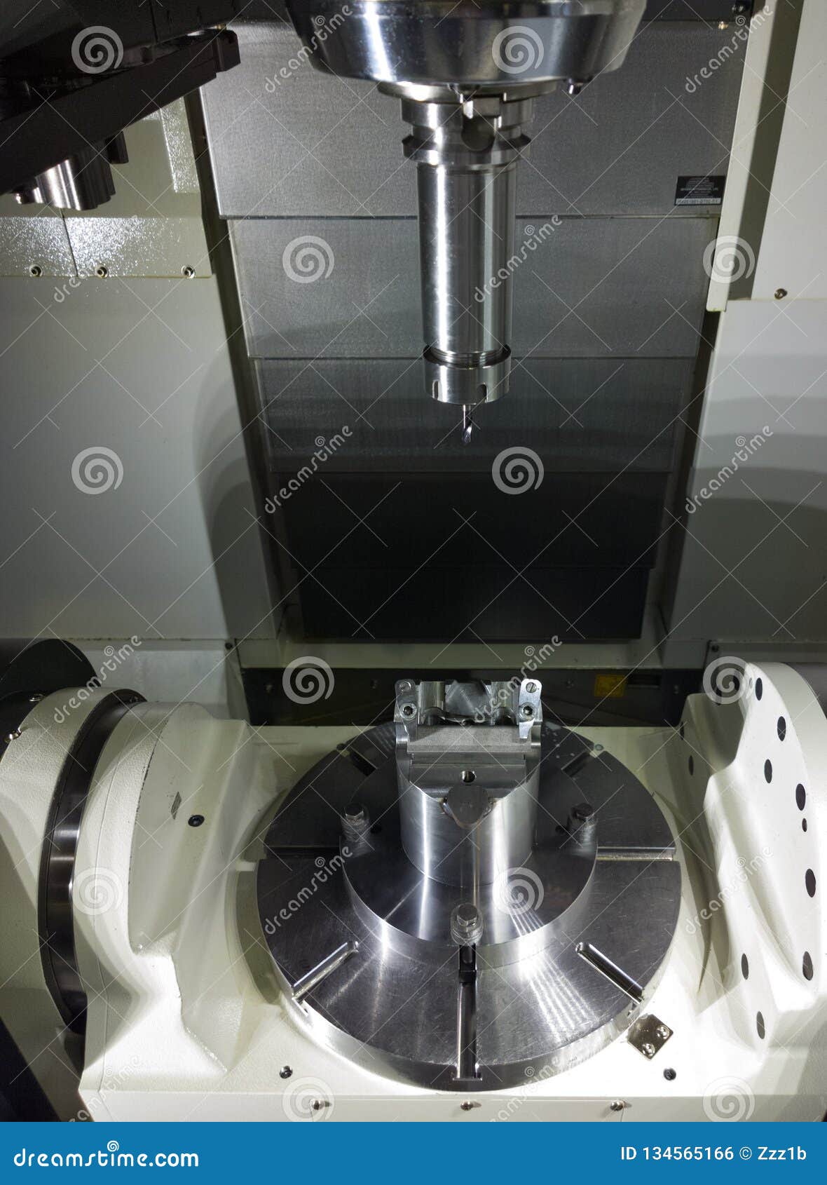 The Five-axis Computer Numerical Control CNC Machine Waiting for Stock ... The Five-axis Computer Numerical Control CNC Machine Waiting for Stock ...