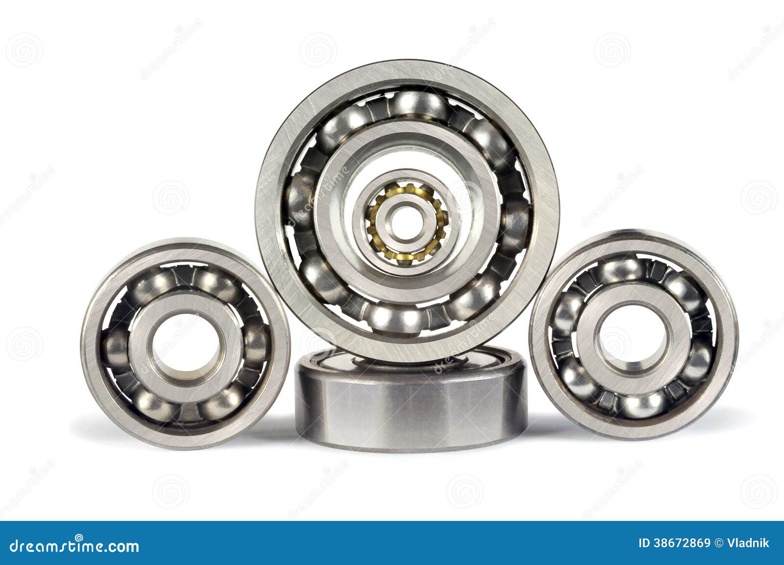 Five ball bearings stock image. Image of kinematics, ball - 38672869