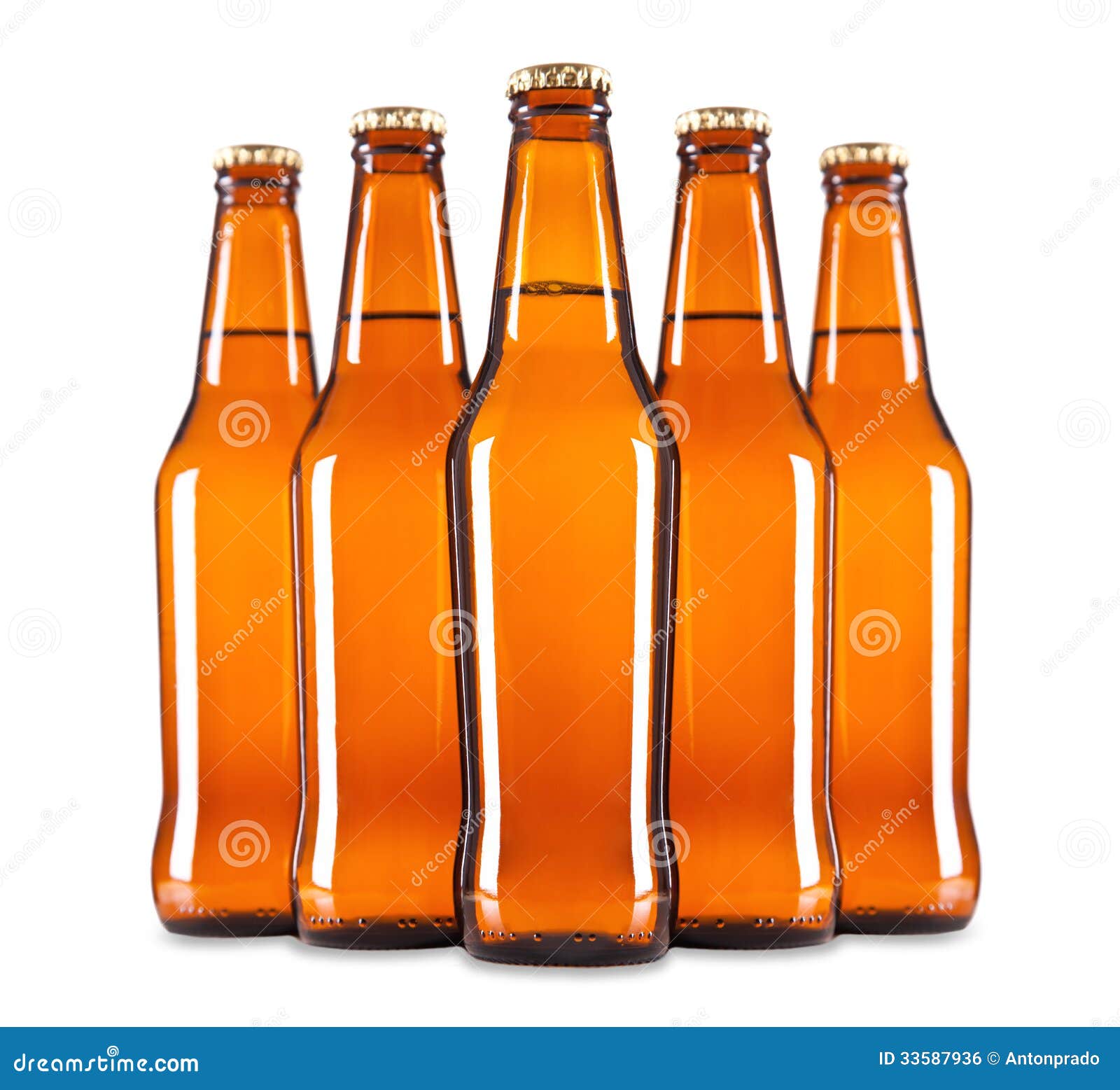 Five beers stock photo. Image of horizontal, close, brown - 33587936