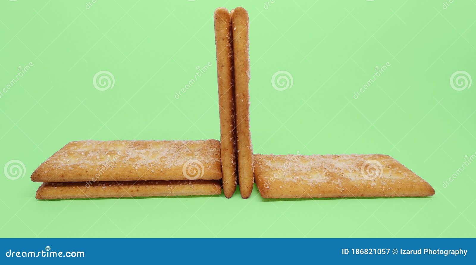 Five Biscuits with Different Vertical and Horizontal Positions Stock ...