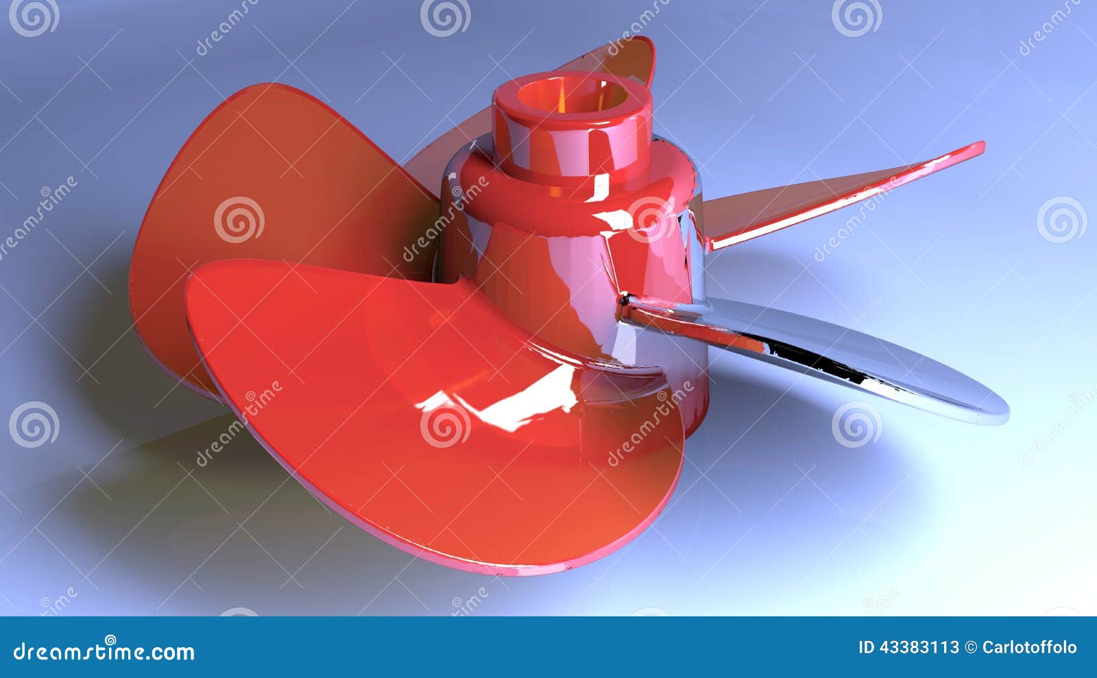 Five-blades propeller stock illustration. Illustration of mechanical ...