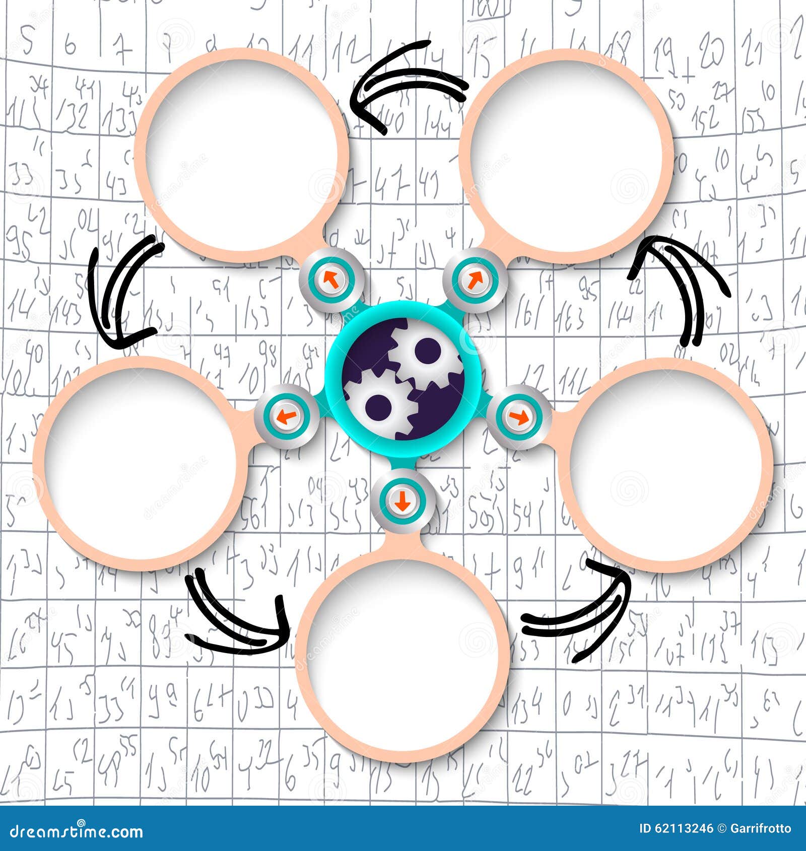 Five Boxes Square With Rounded Corners Design Of Vector Use Describe ...