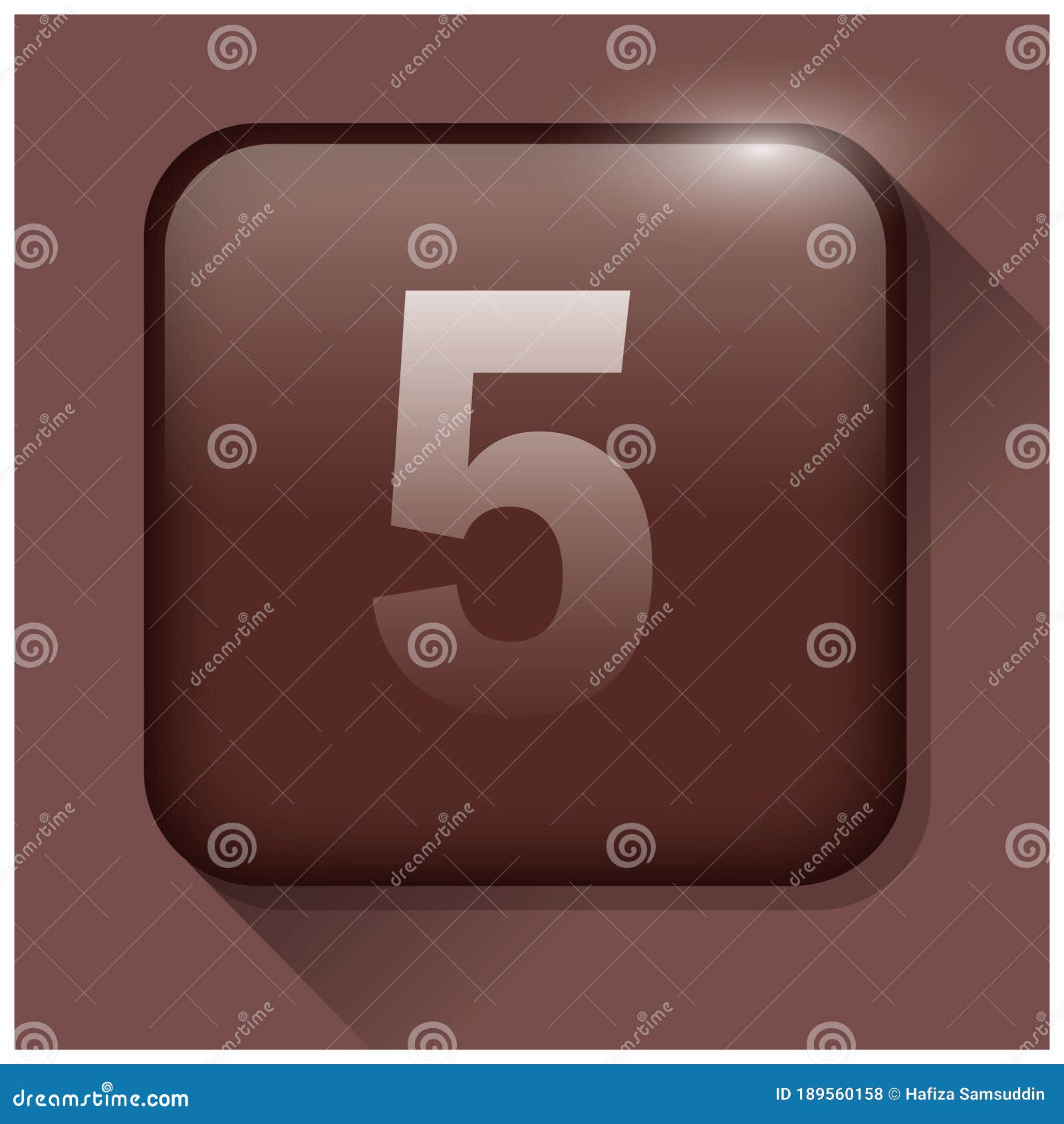 Five Button. Vector Illustration Decorative Design Stock Vector ...