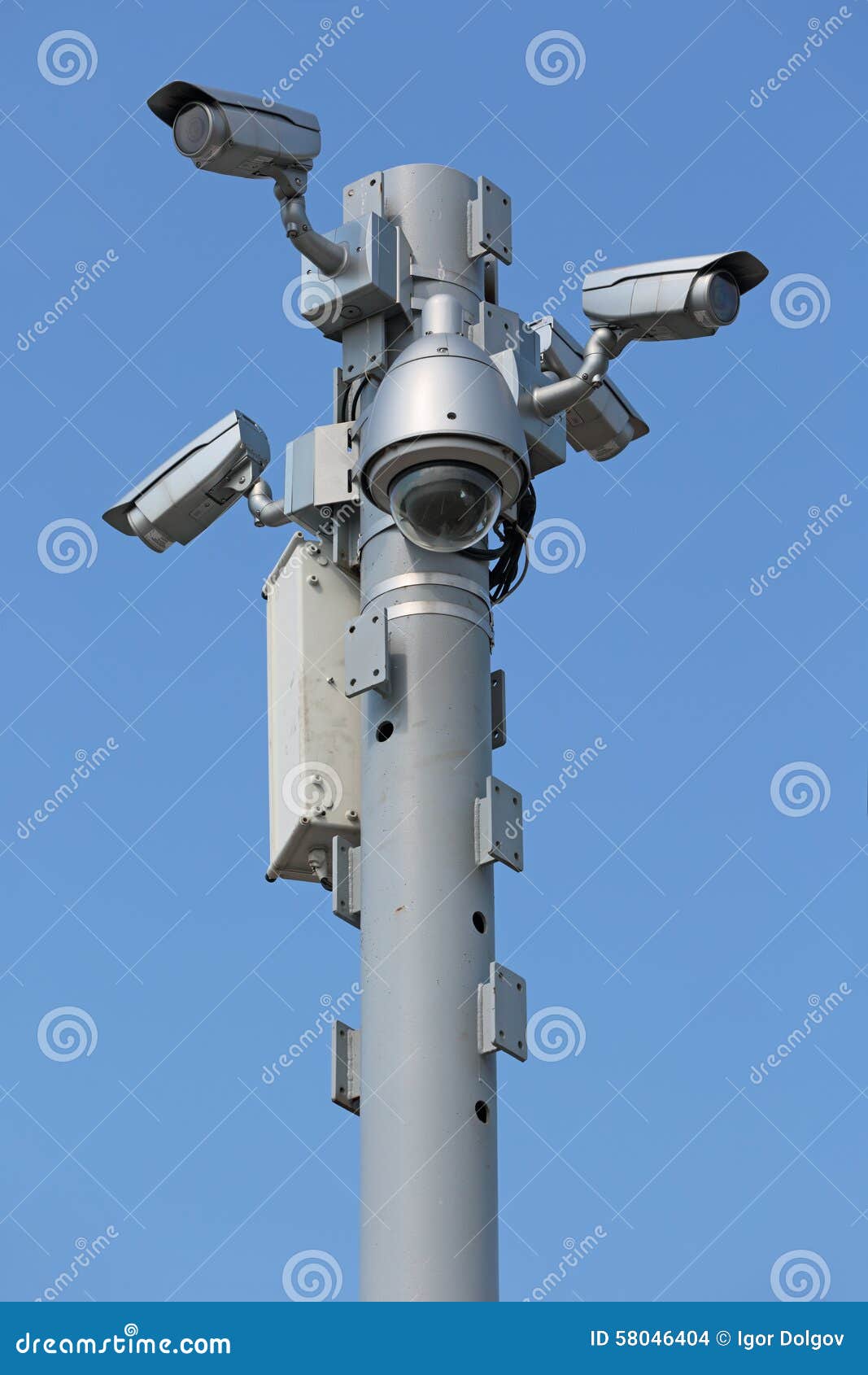 Five cameras stock photo. Image of five, industry, caution - 58046404