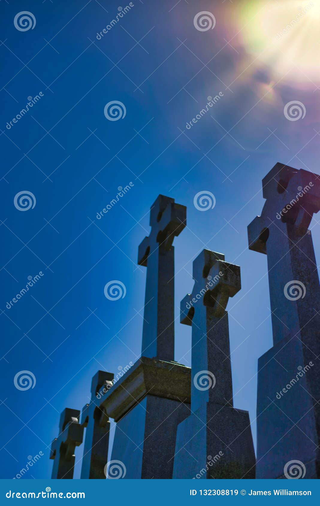 Monuments With Blue Sky Background And Sun Rays Royalty-Free Stock ...