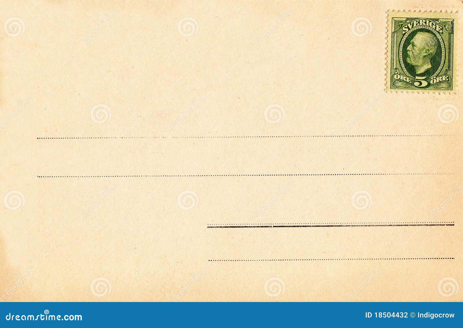 Five Cent Stamp stock illustration. Illustration of paper - 18504432