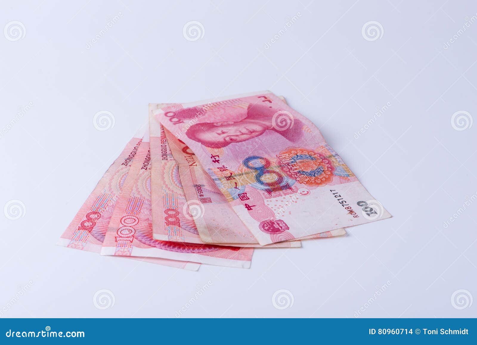 Five Chinese Ancient Coins Chained With A Red Cord Royalty-Free Stock ...