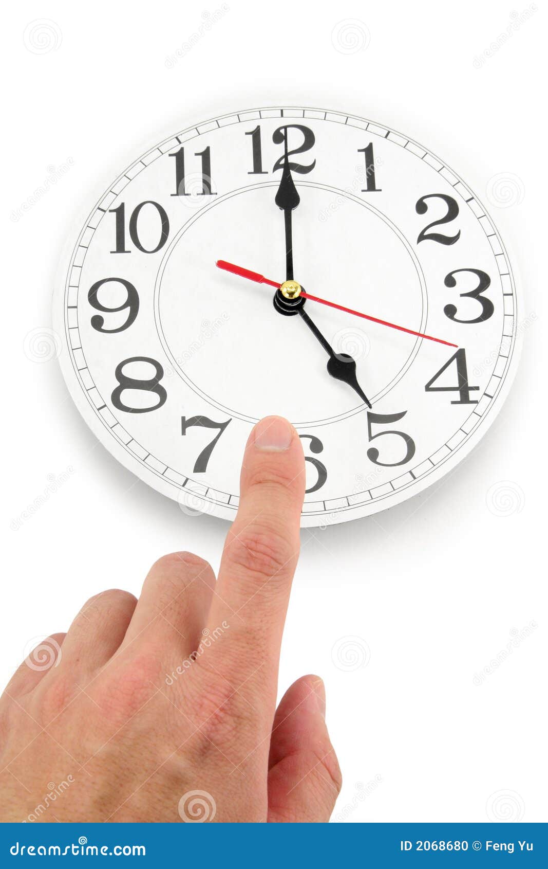 Five Clock, Concept of Time Control Stock Photo - Image of close ...