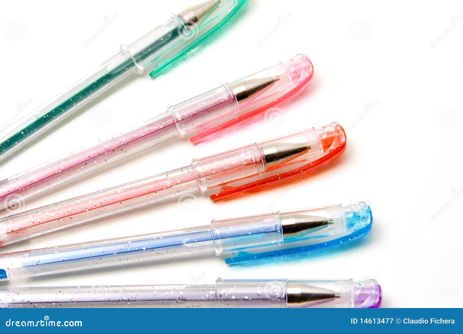 Five colored pen stock image. Image of five, stuff, office - 14613477