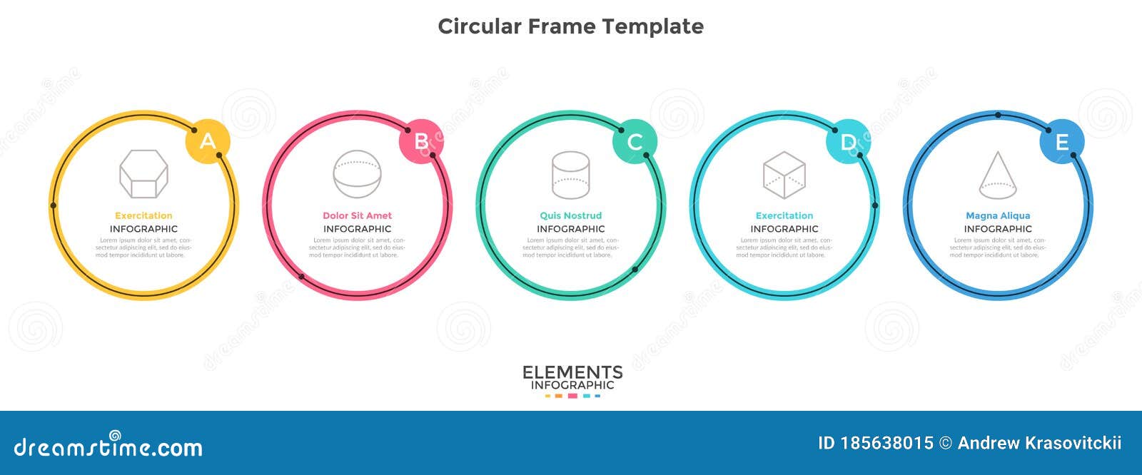 Vector Infographic Template Stock Vector - Illustration of development ...