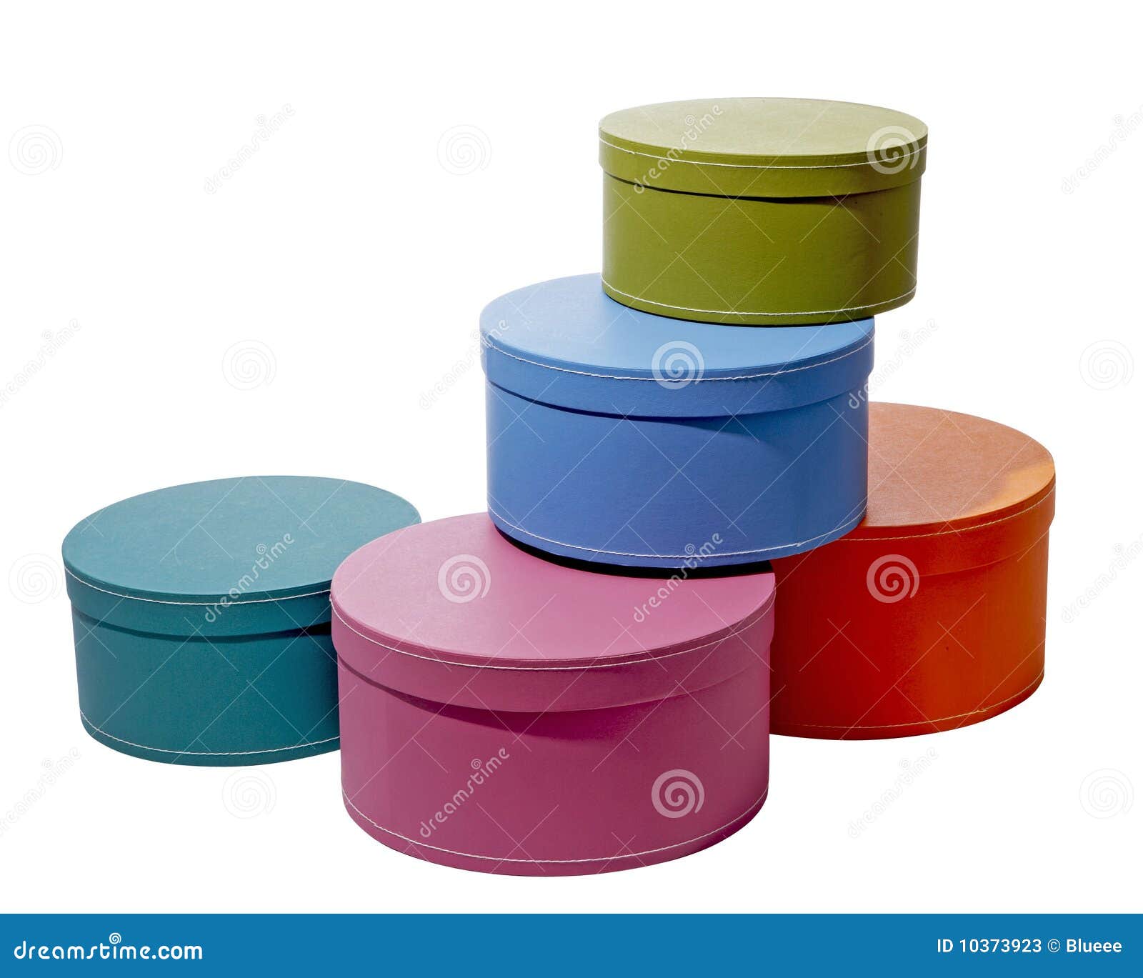 Five Colorful Storage Boxes Stacked Containers Stock Image - Image of ...
