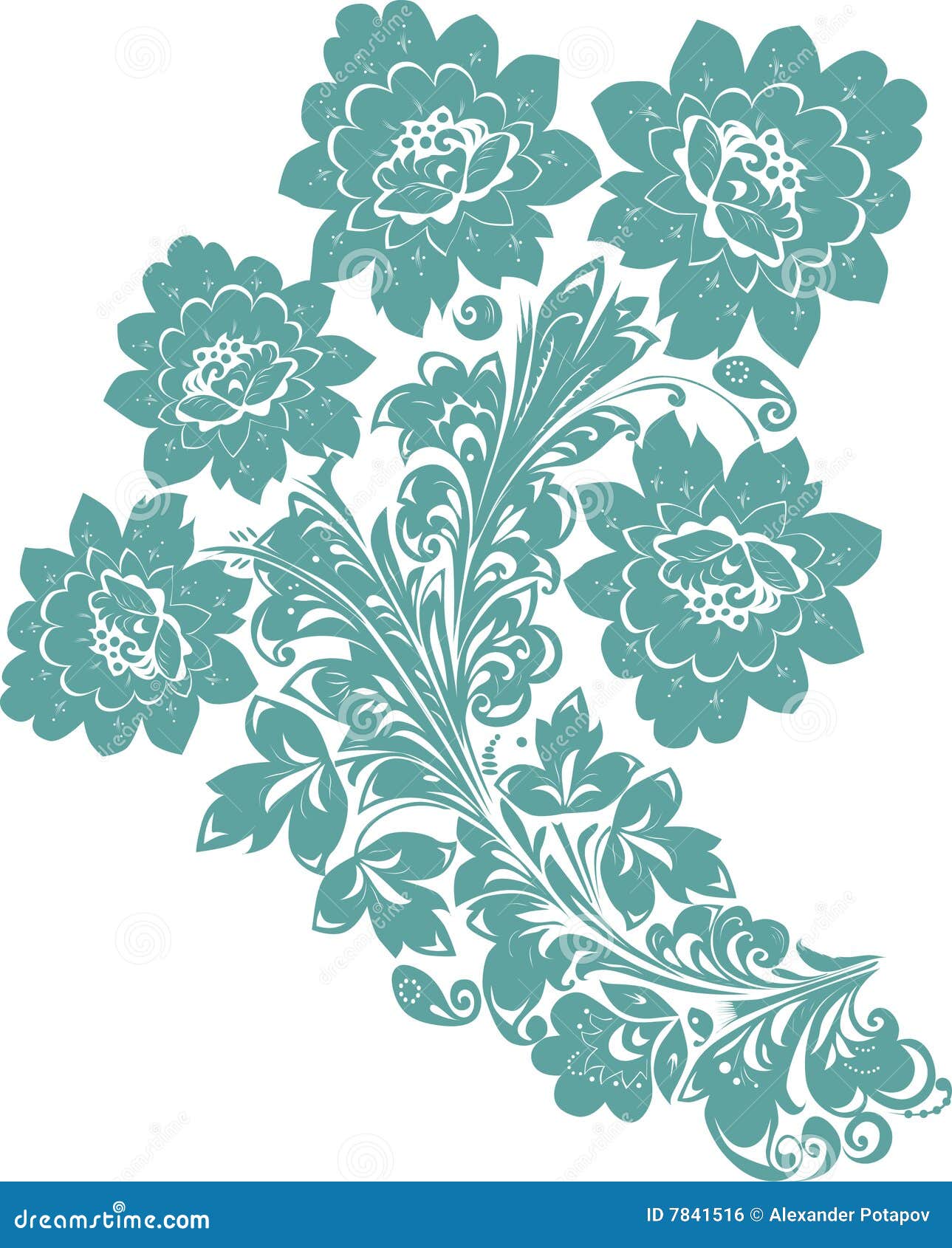 Cyan Flower Stock Illustrations – 24,651 Cyan Flower Stock ...