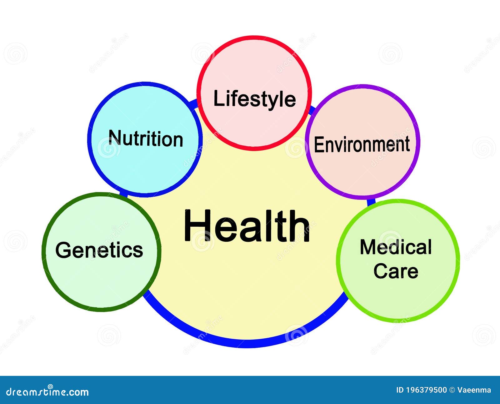 Five Determinants of Health Stock Illustration - Illustration of ... Five Determinants of Health Stock Illustration - Illustration of ...