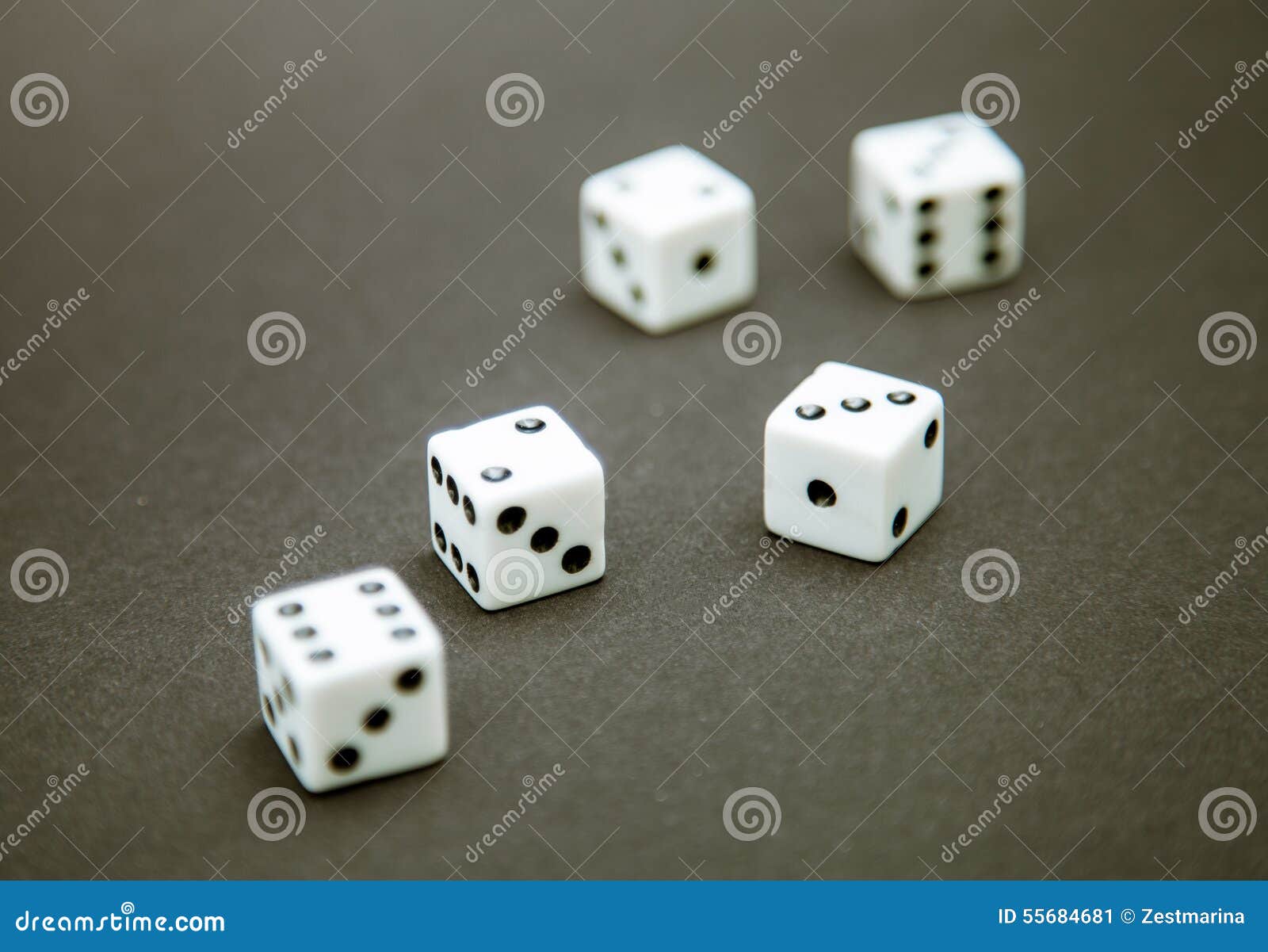 Five dice stock image. Image of cube, occurrence, passion - 55684681