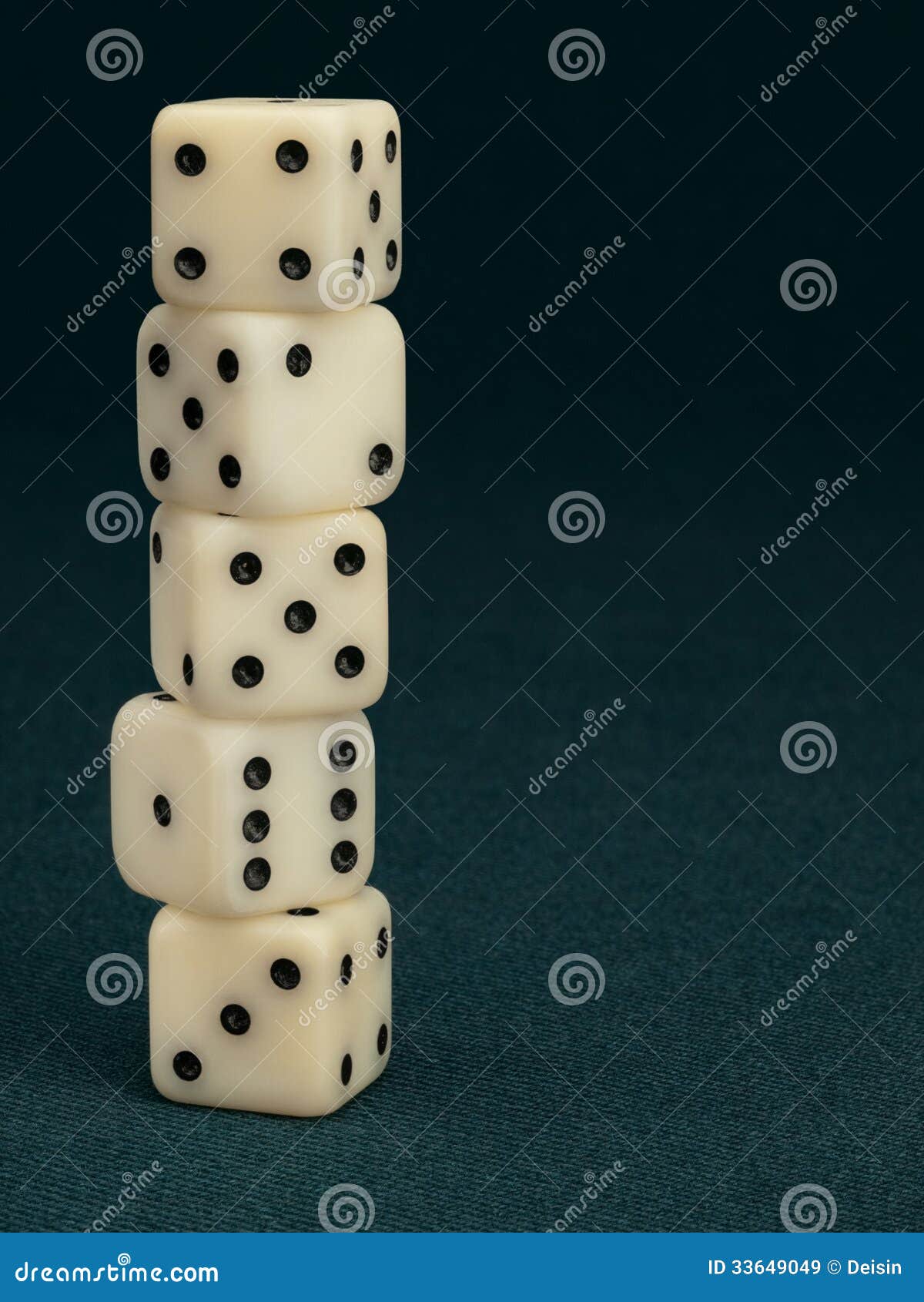 Five dice stock image. Image of numbers, case, luck, dicing - 33649049