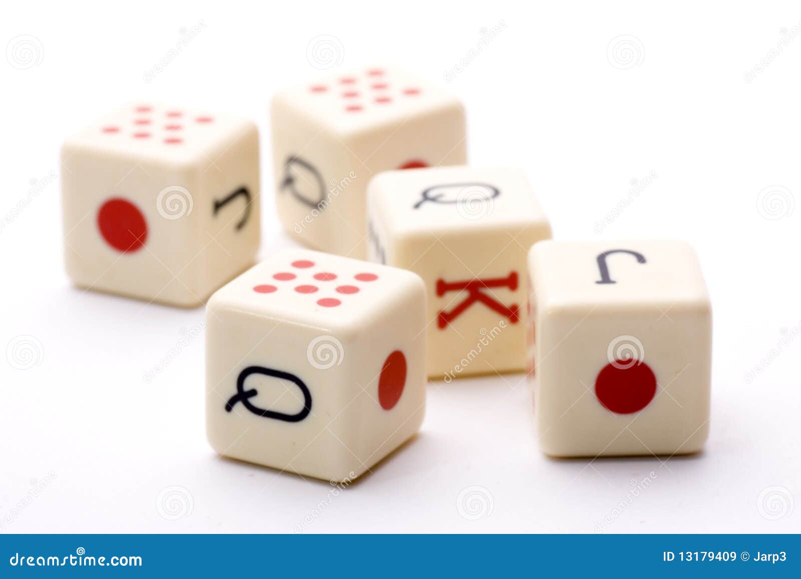 Five dice together stock image. Image of success, dice - 13179409