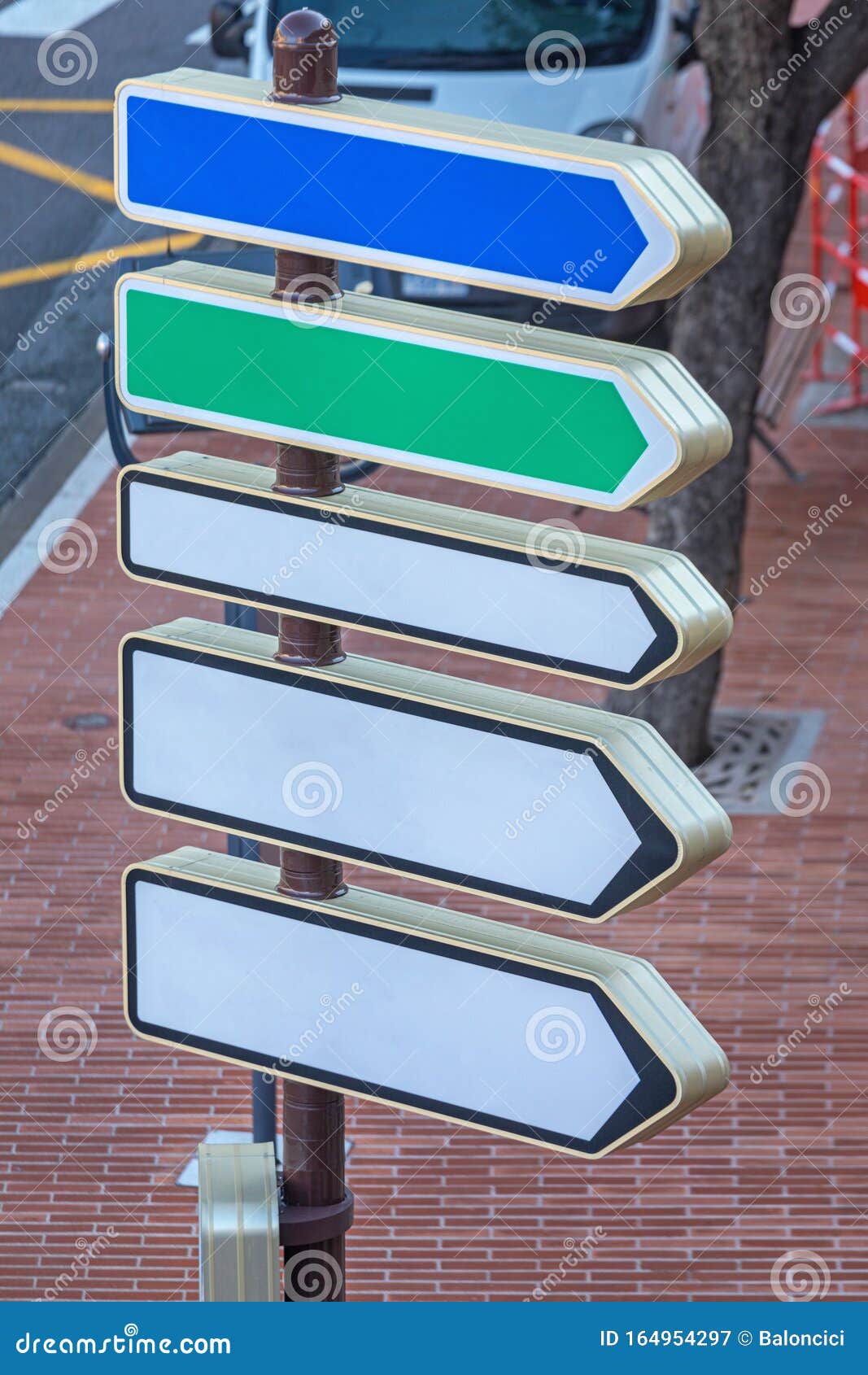 Five Directional Arrows stock image. Image of arrows - 164954297