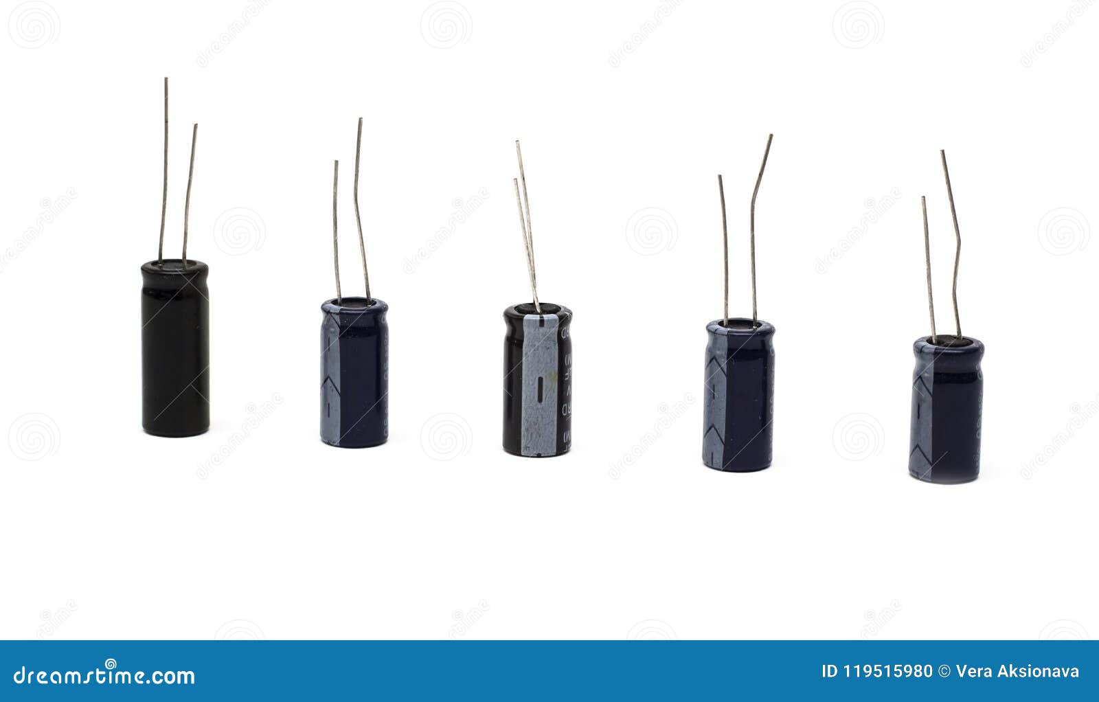 Electrolytic Capacitors Installed In Pcb Circuit Board, Multi Co Stock ...