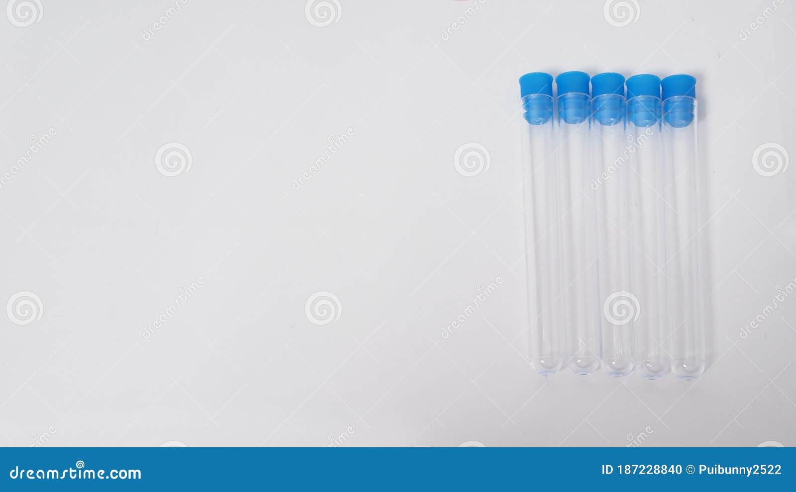 Five Empty Test Tubes on White Background Stock Photo - Image of ...