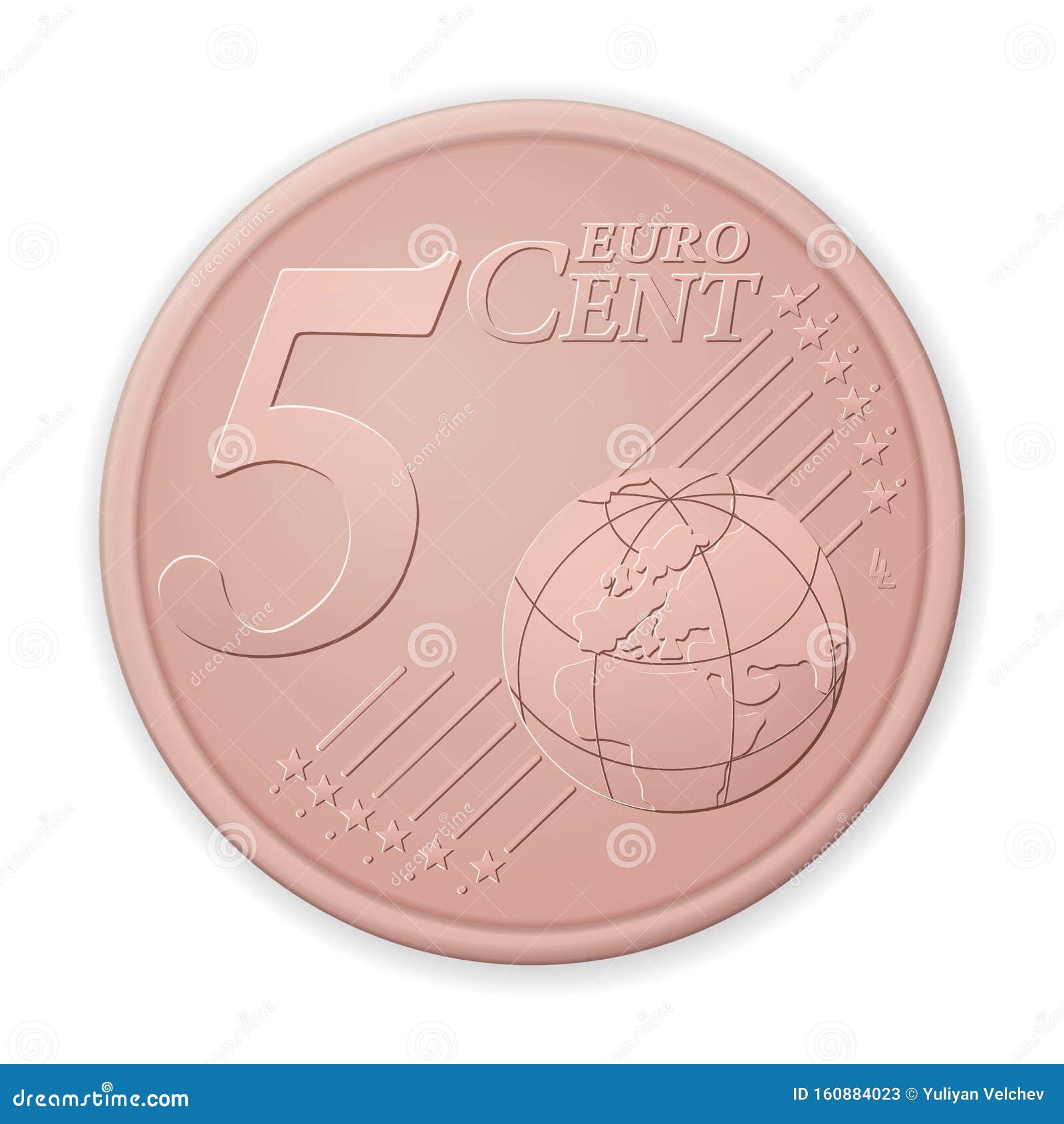 Five Euro Background Vertical Cartoon Vector | CartoonDealer.com #31184309