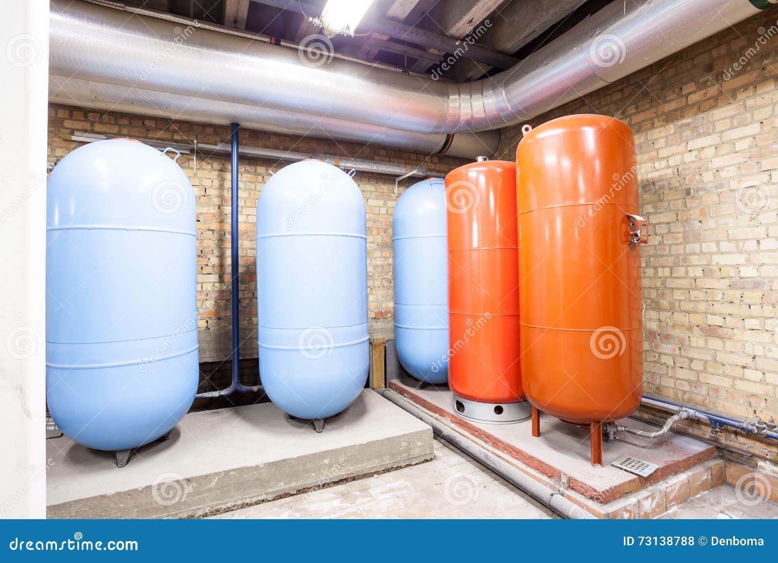Five expansion boilers stock photo. Image of home, technology - 73138788