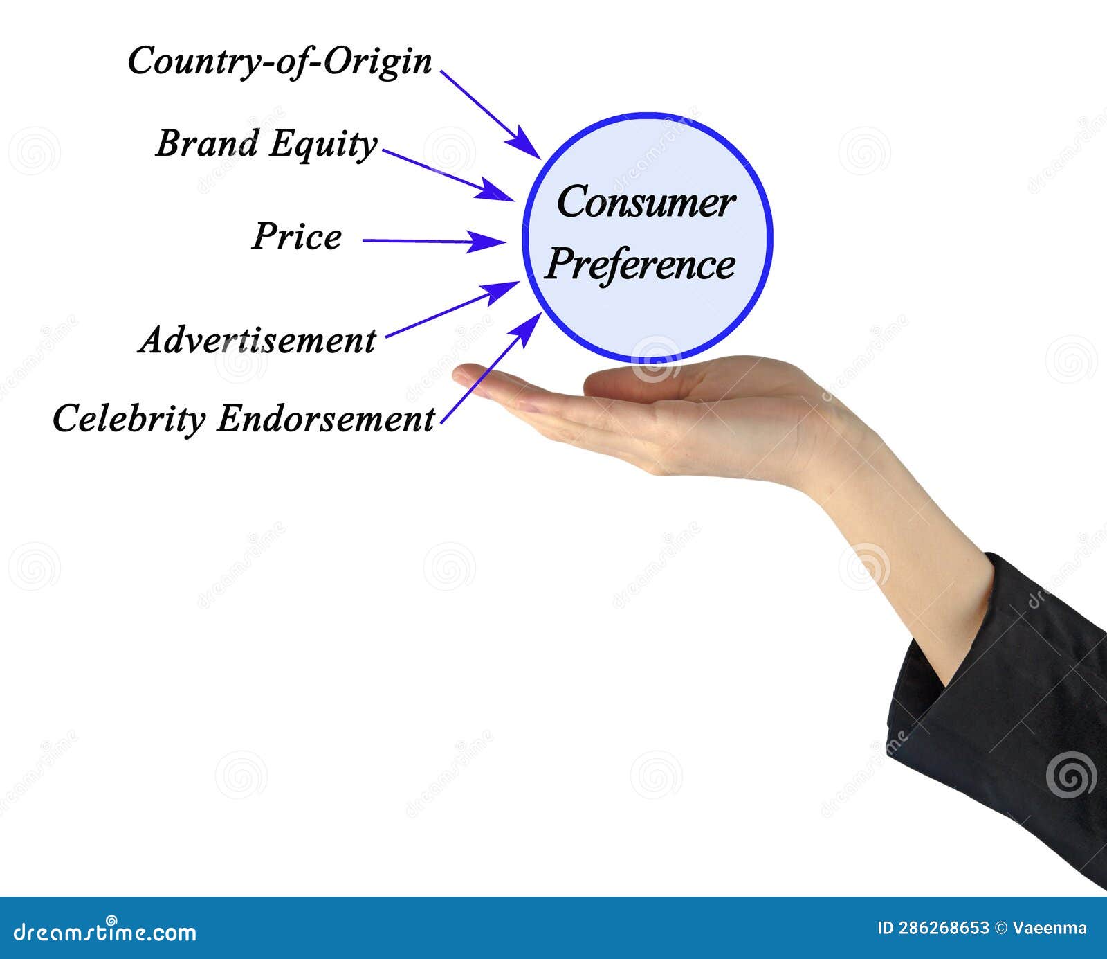 Factors Influencing Consumer Preference Stock Image - Image of country ...