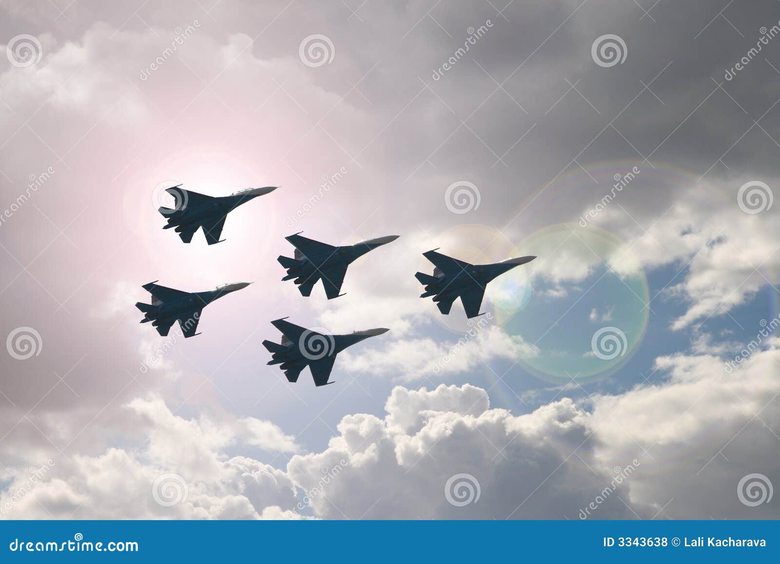 Five Jets Royalty-Free Stock Photography | CartoonDealer.com #5171705