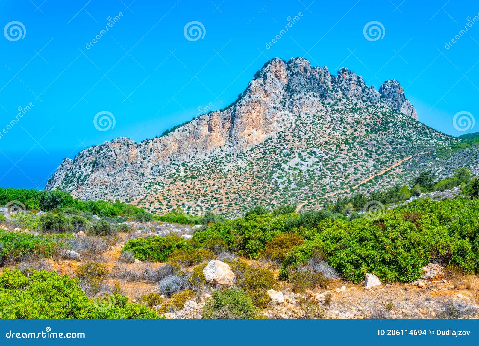 Five Finger Mountain on Cyprus Stock Photo - Image of cyprus, five ...