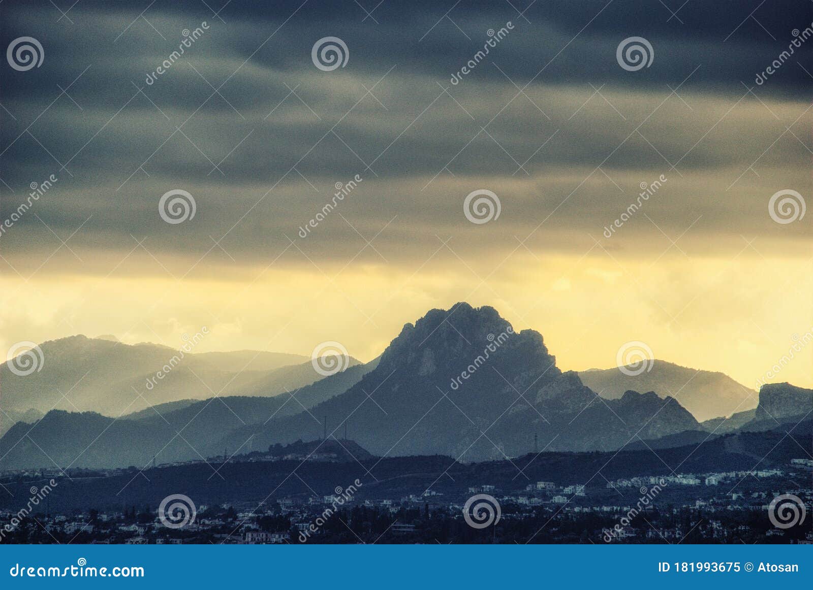 Five Finger mountain stock image. Image of historical - 181993675