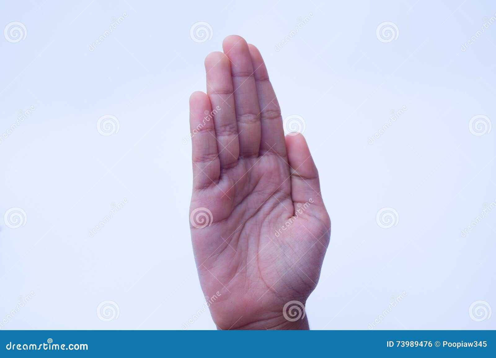 Five Finger Sign,hand Sign Concept Stock Photo - Image of number, woman ...