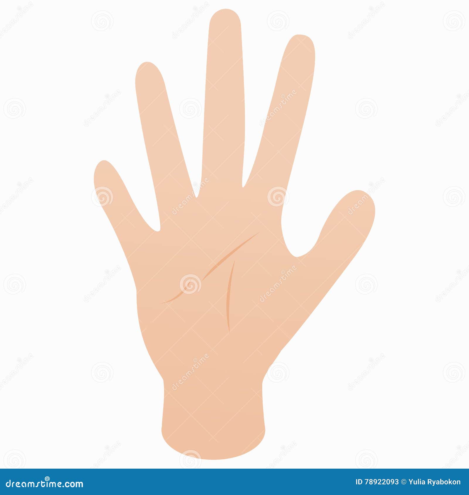 Five Fingers of Hand Icon, Isometric 3d Style Stock Vector ...