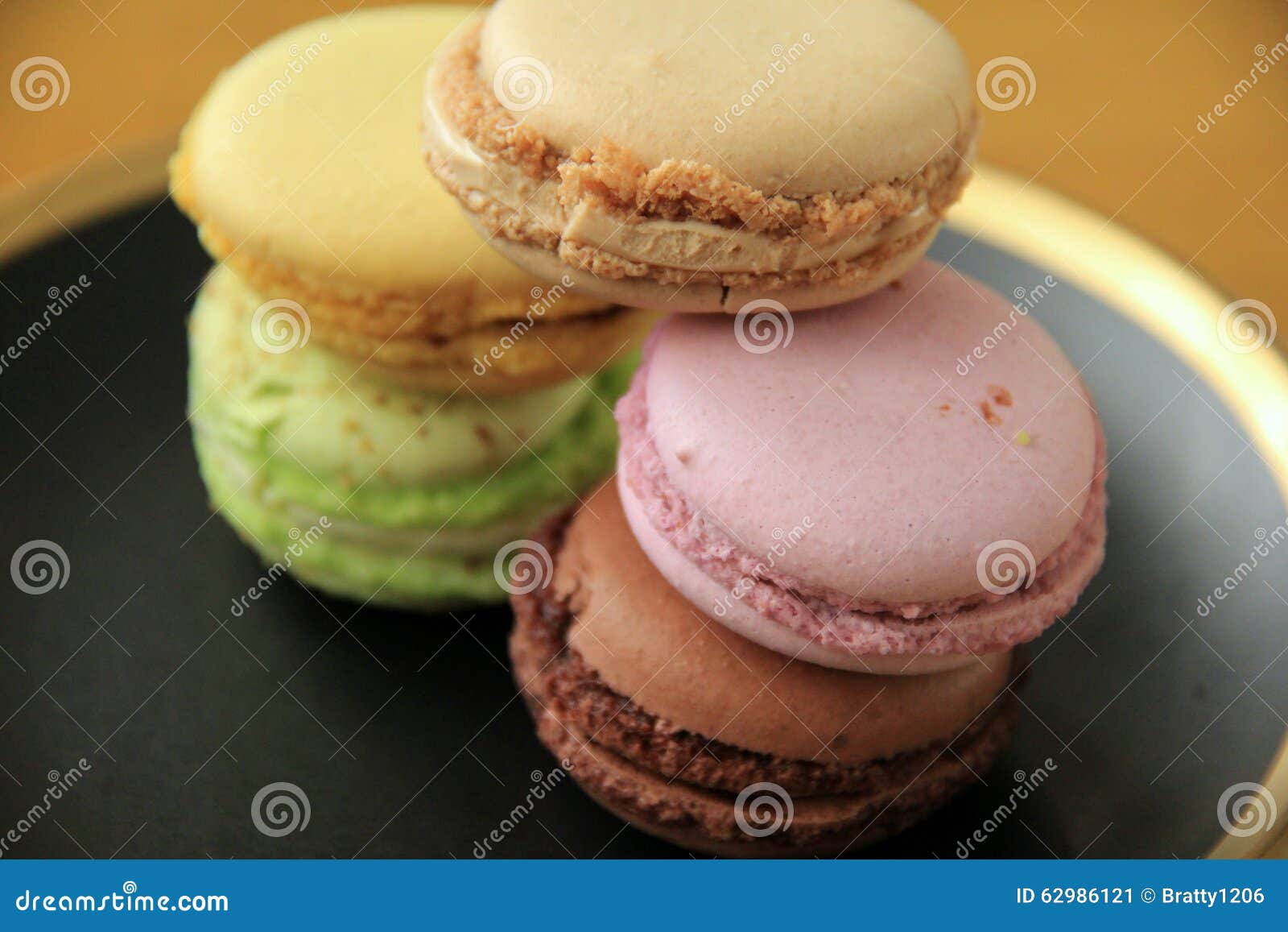 Five Flavors of Just Baked Macaroons Stock Image - Image of detail ...