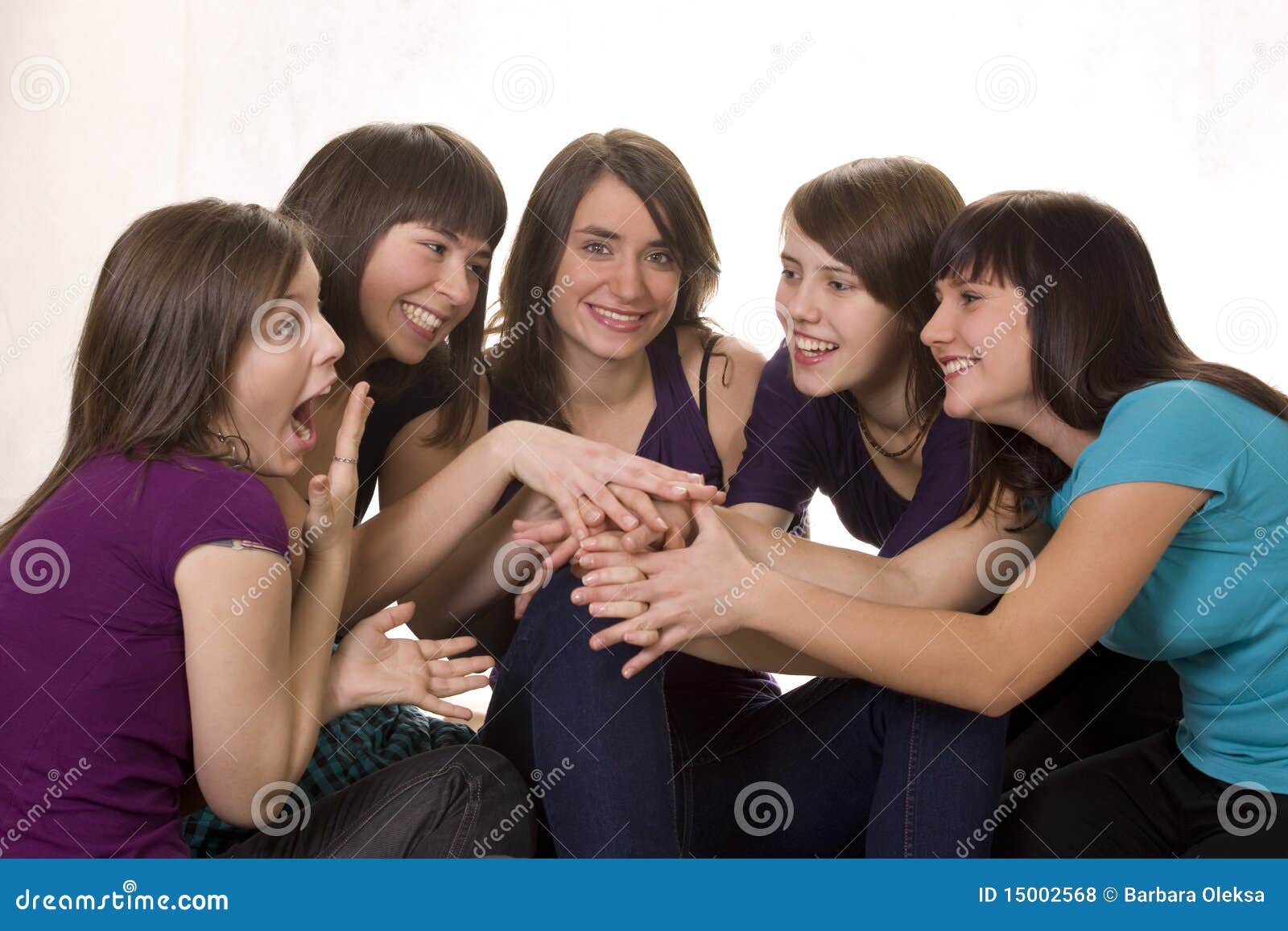 Five friends stock photo. Image of smiling, group, white - 15002568