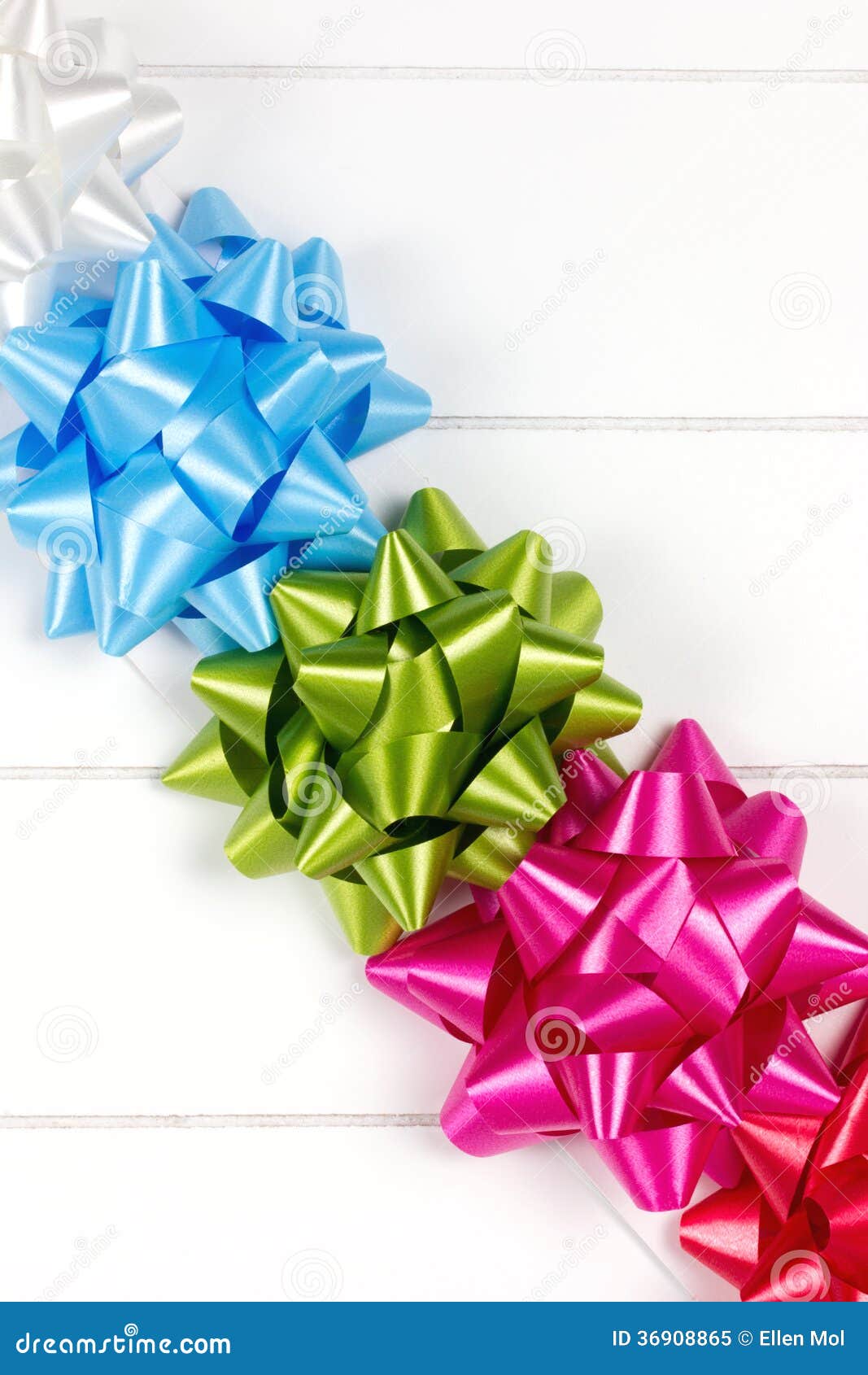 Five gift bows stock image. Image of garland, symbolic - 36908865
