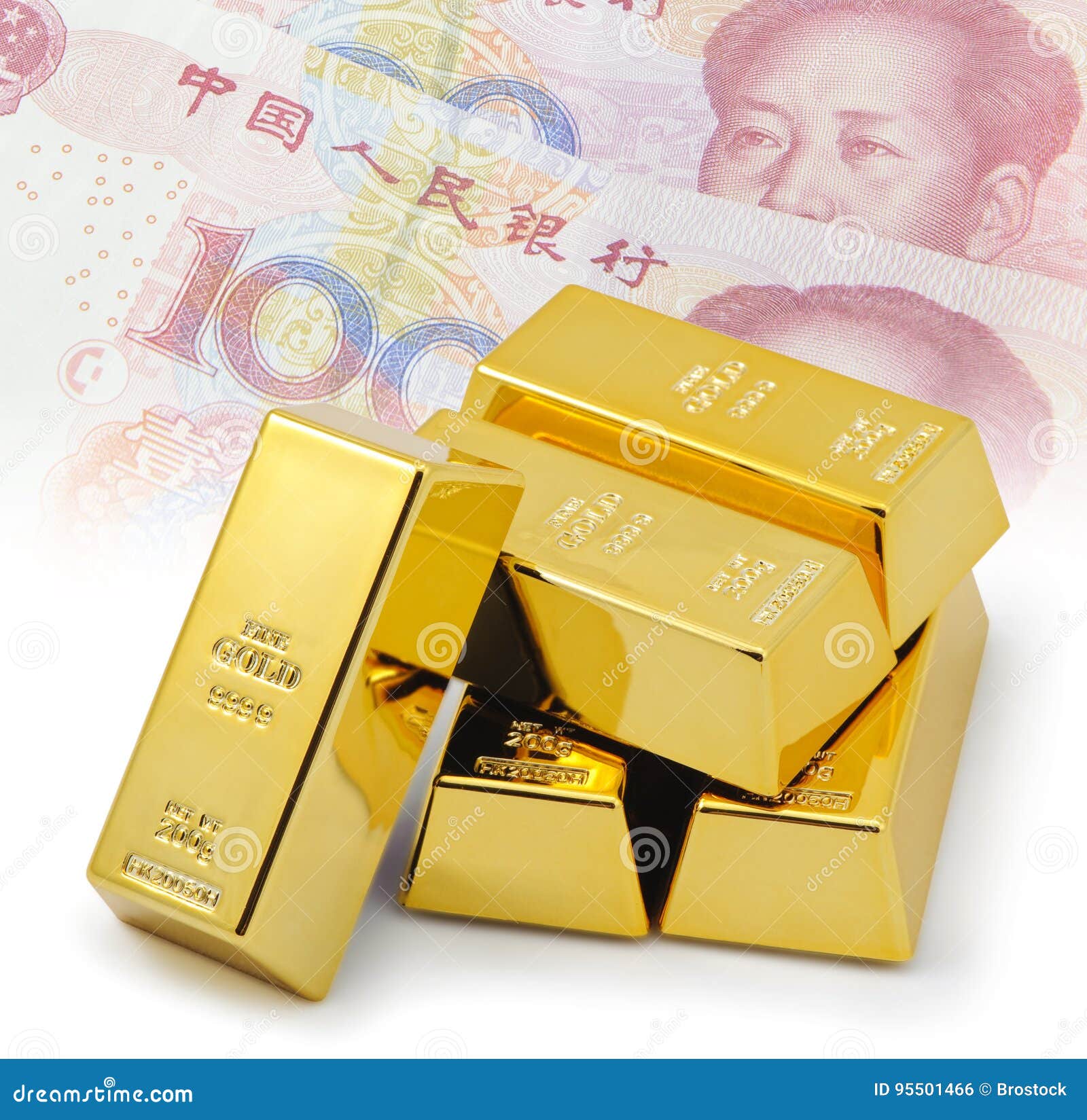 One Hundred Yuan Banknotes, Next To An E-RMB Gold Coin, Digital Version ...