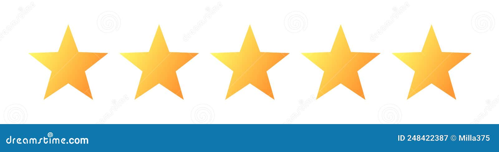 Stars. 5 Stars Product Quality Rating. Black Star Vector Icons. Five ...