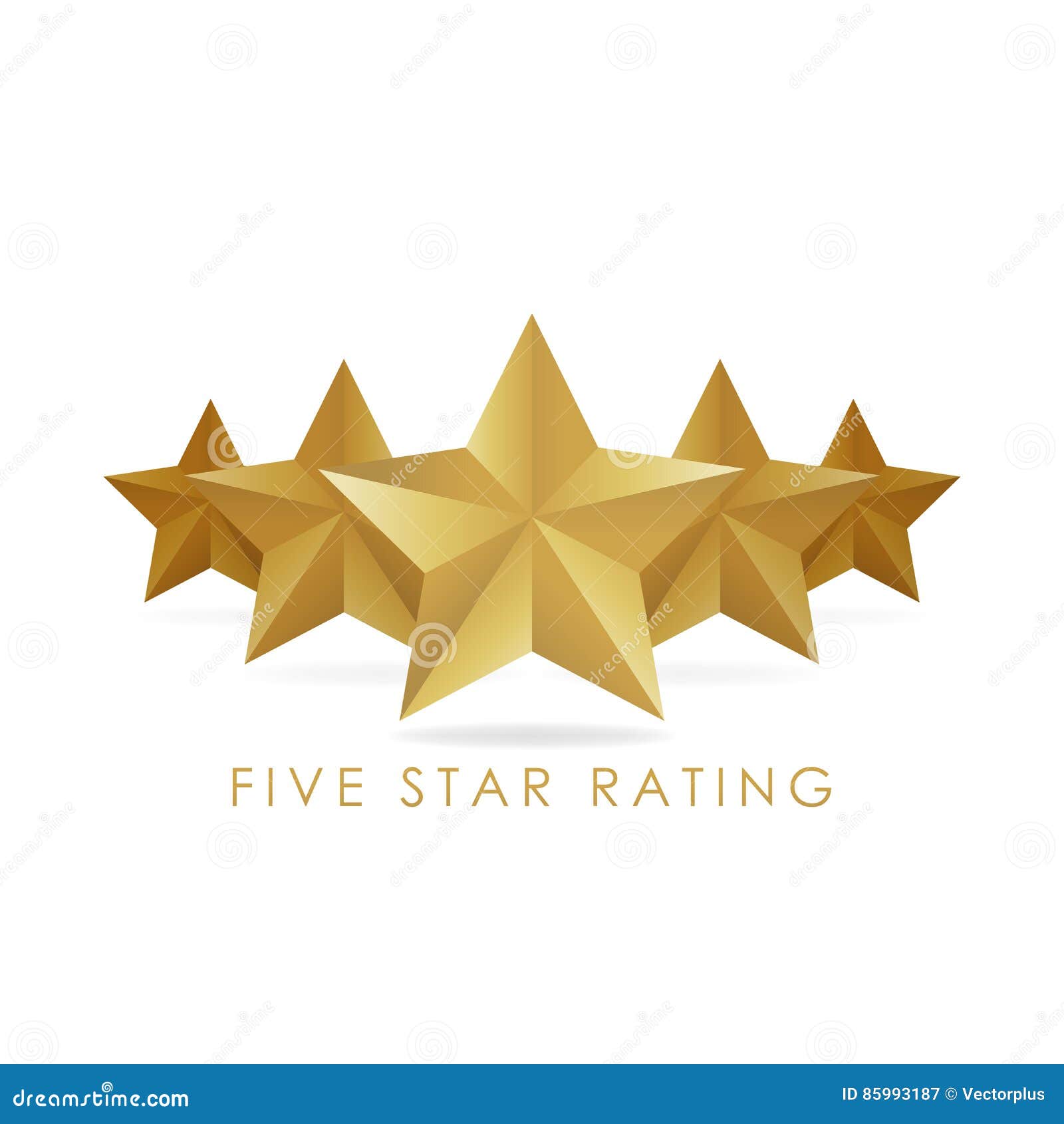 Five Golden Rating Star Illustration in White Background Stock ... Five Golden Rating Star Illustration in White Background Stock ...