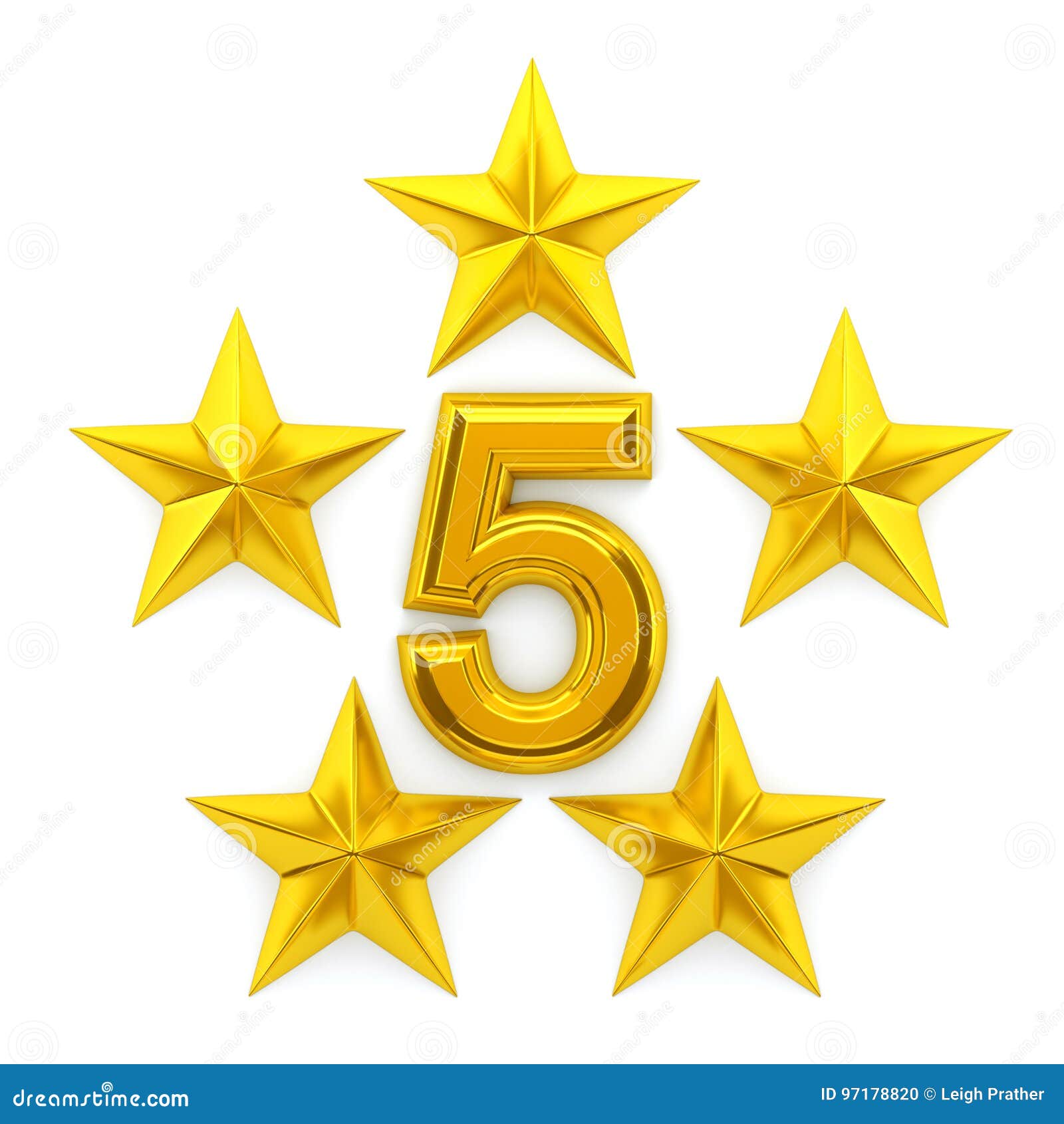 Five golden stars stock illustration. Illustration of rank - 97178820
