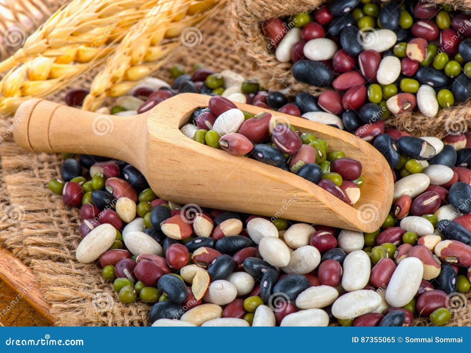 Five grains mix beans stock image. Image of vegetable - 87355065
