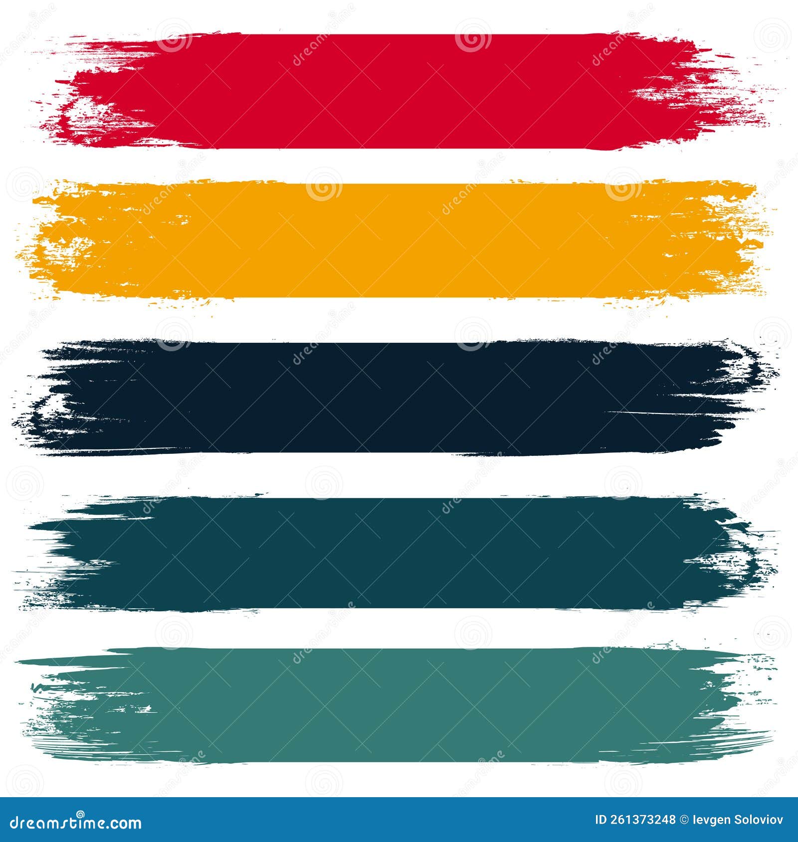 Five Grunge Horizontal Lines Stock Vector - Illustration of vector ...