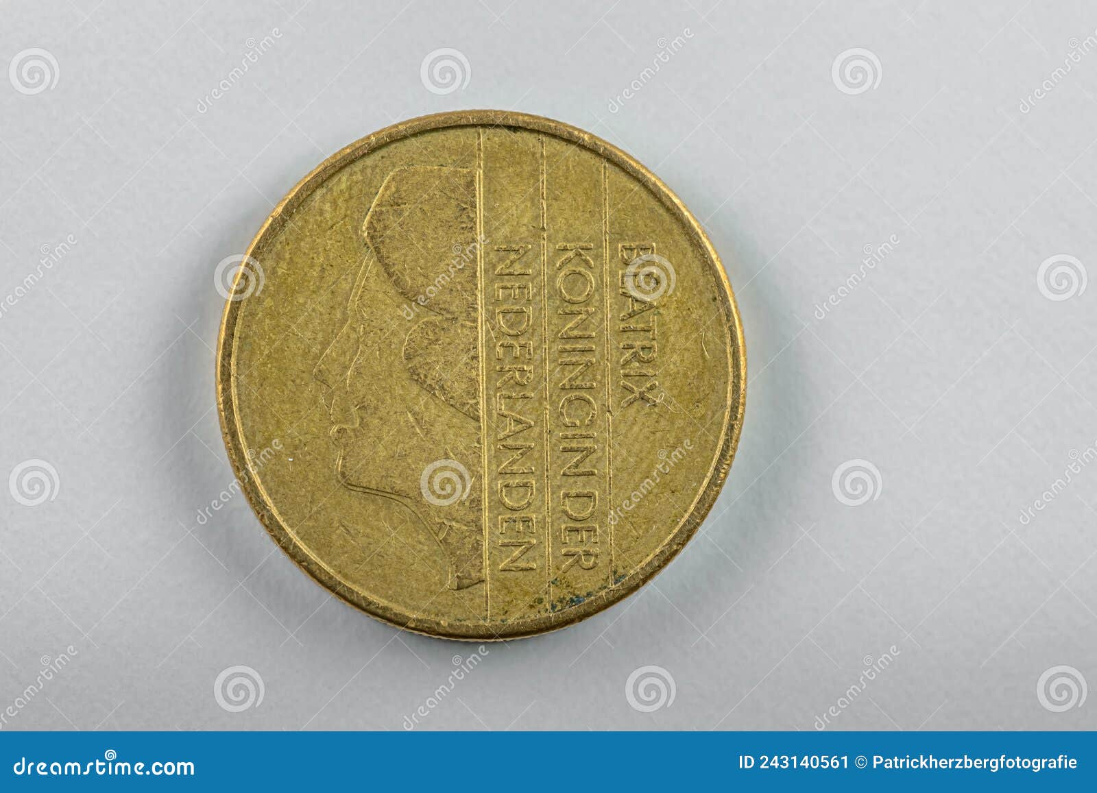 Five Guilder Coin from the Netherlands Stock Image - Image of banking ...