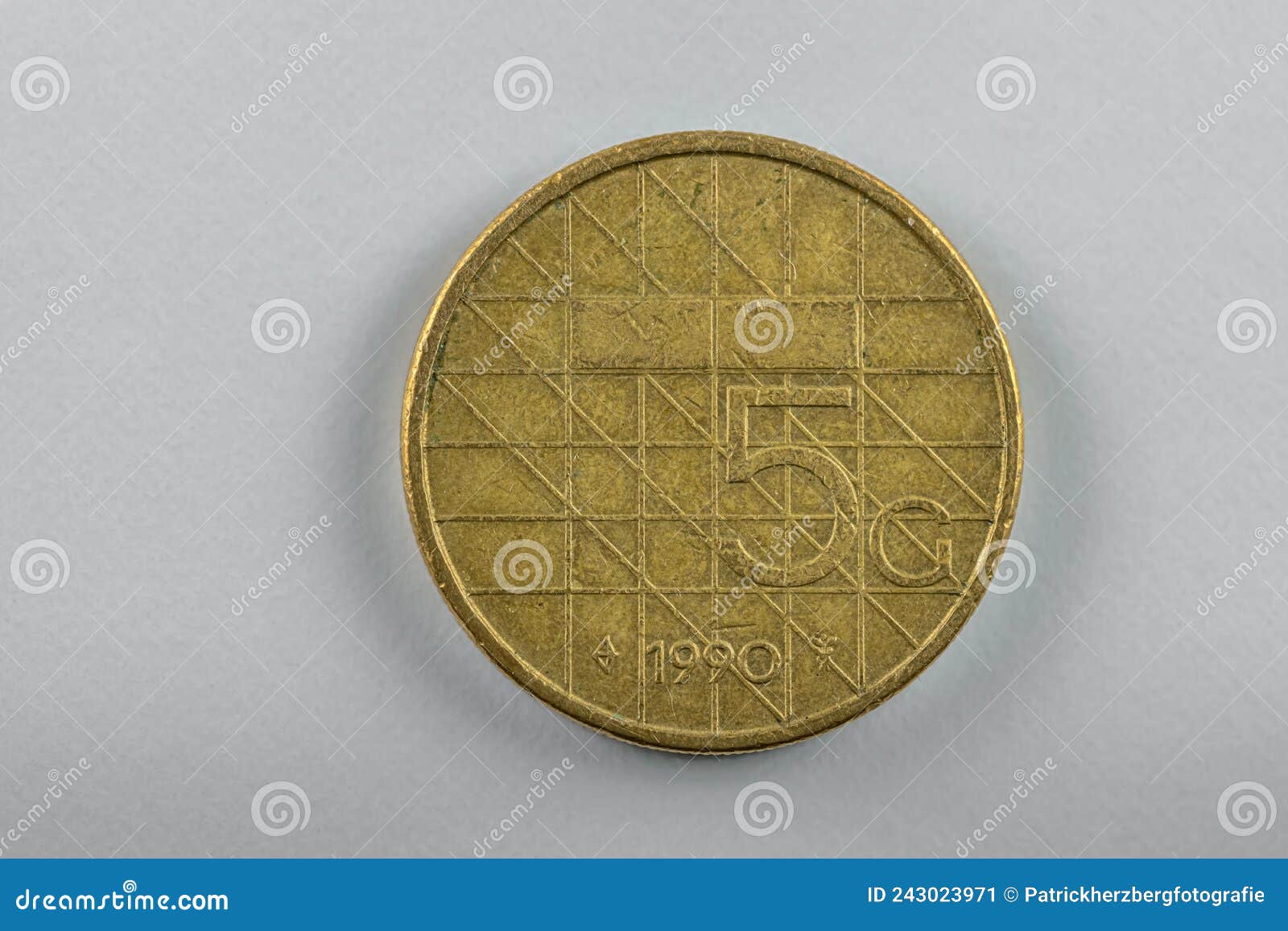 Five Guilder Coin from the Netherlands Stock Image - Image of business ...