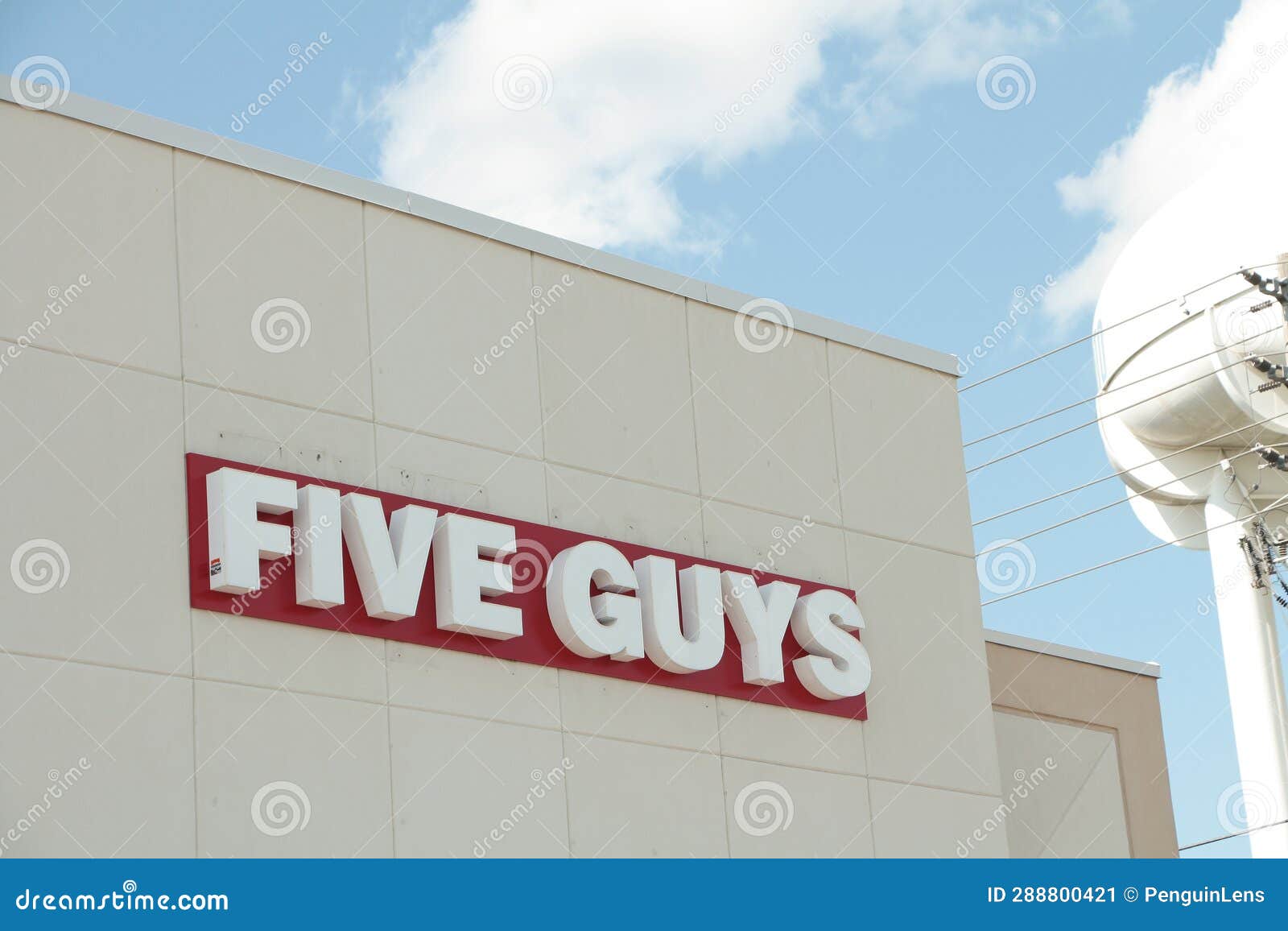 Tor, Canada - July 31, 2023: Five Guys Logo Writing Caption Text on ...