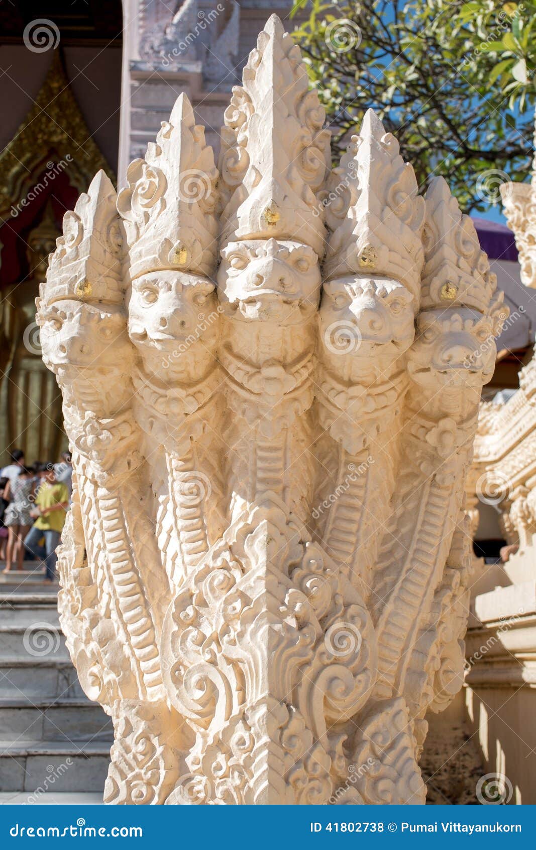 5 Headed Naga, Serpent Sculpture In Siem Reap These Creatures Are ...